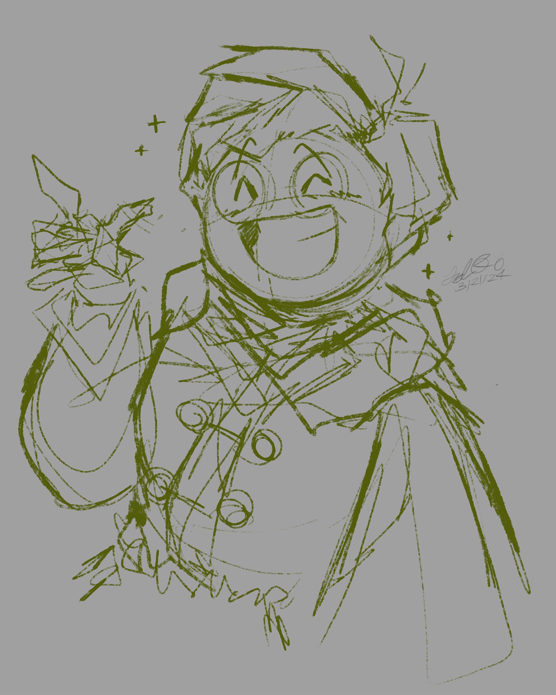 ArtStation - Studies; Sketchy Characters