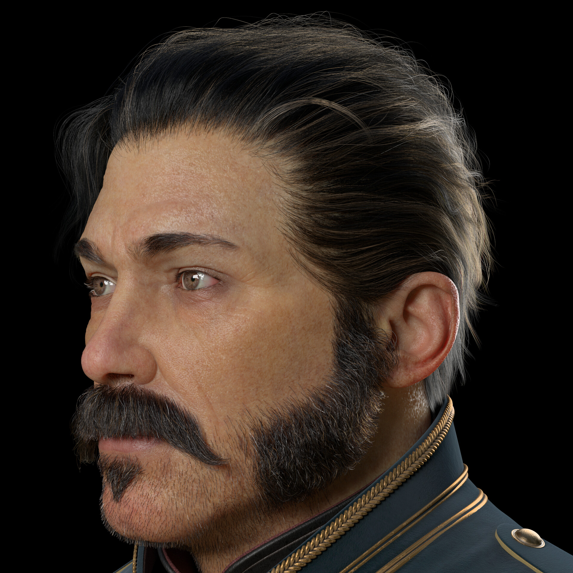 GroomTD/LookDev - Andrew Krivulya - 3D Grooming for "Commander" (Collab ...