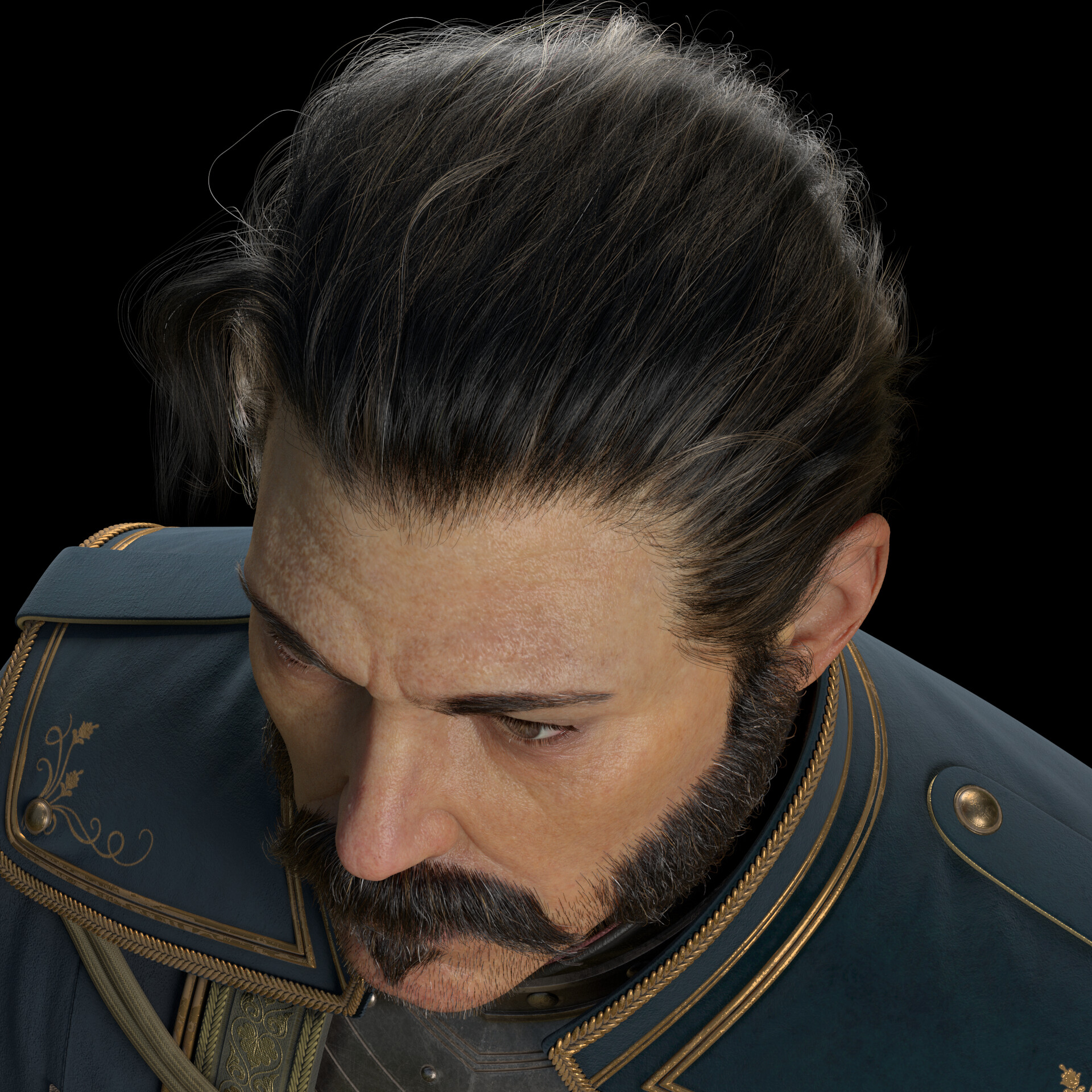 GroomTD/LookDev - Andrew Krivulya - 3D Grooming for "Commander" (Collab ...