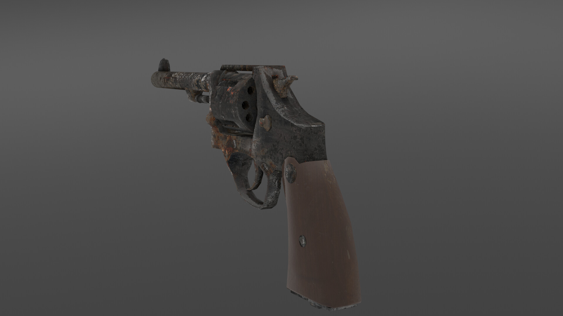 ArtStation - An old revolver.