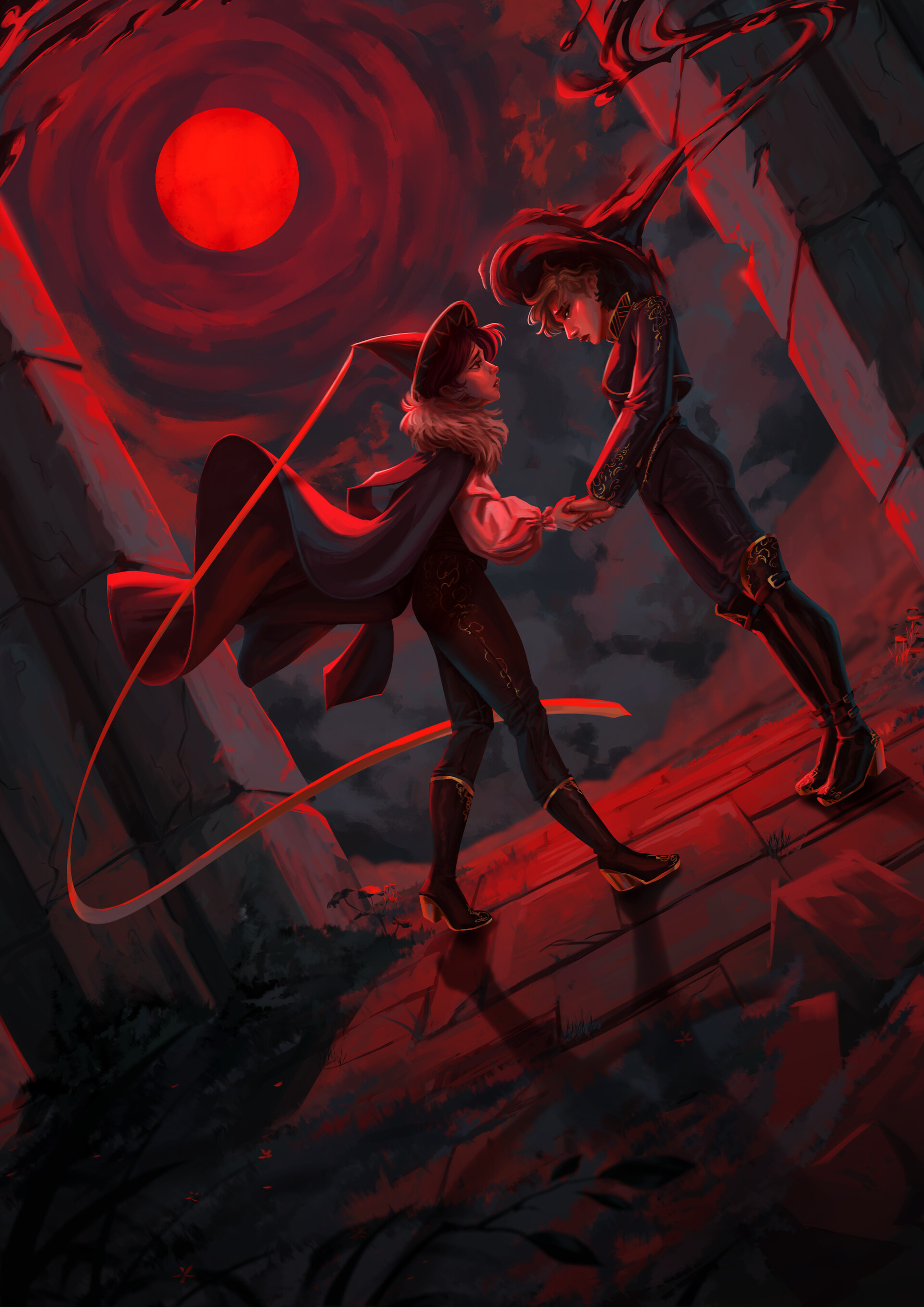 ArtStation - Crimson Moon