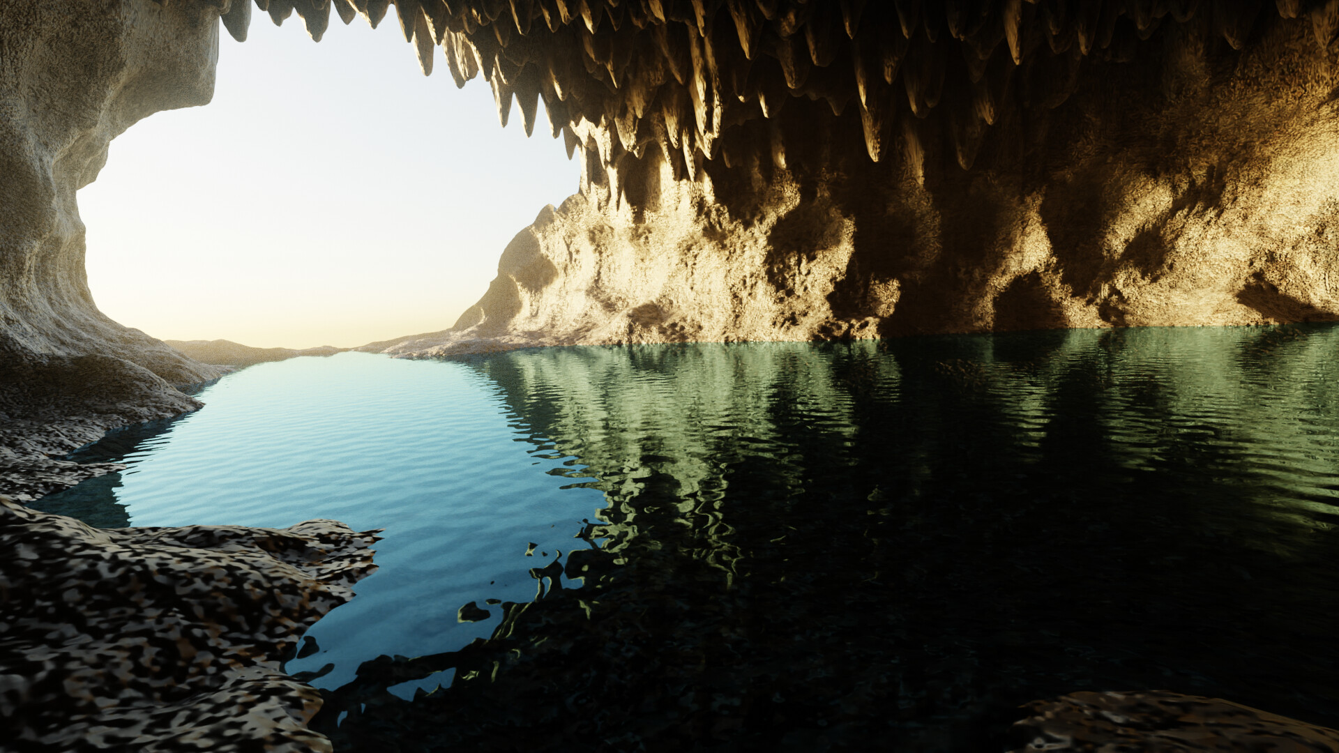 Michael Bescec - Panoramic Collection of 4 Cave Environments