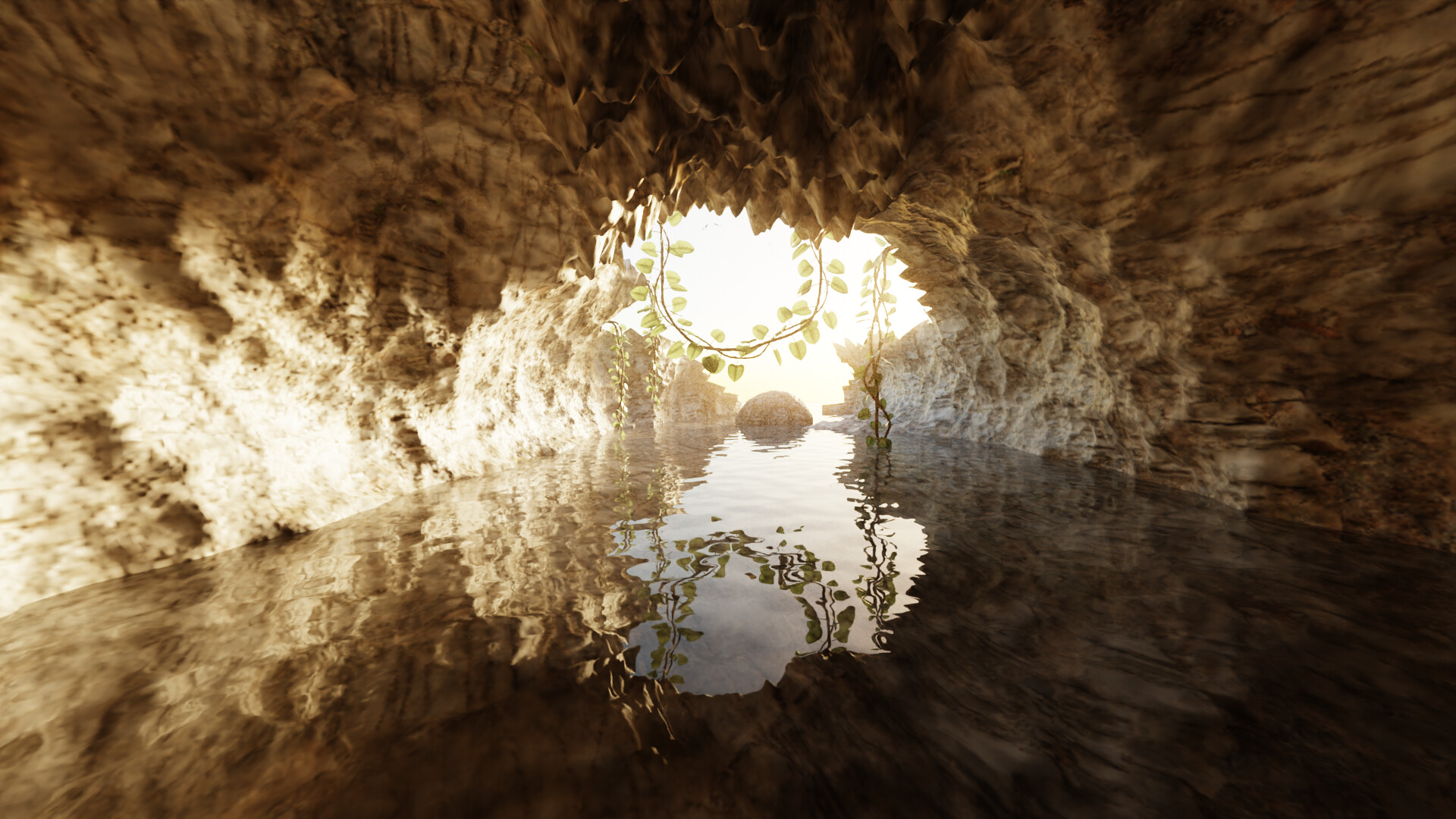 Michael Bescec - Panoramic Collection of 4 Cave Environments