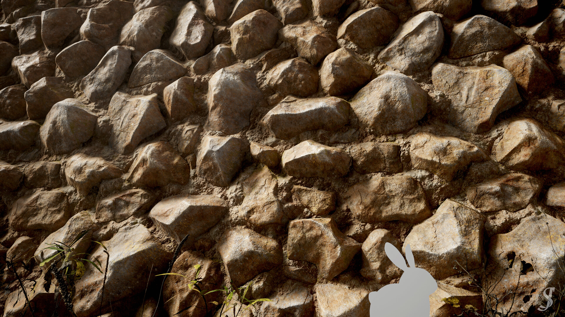 James Slater - Weathered Stone Wall - Blender / Substance Designer