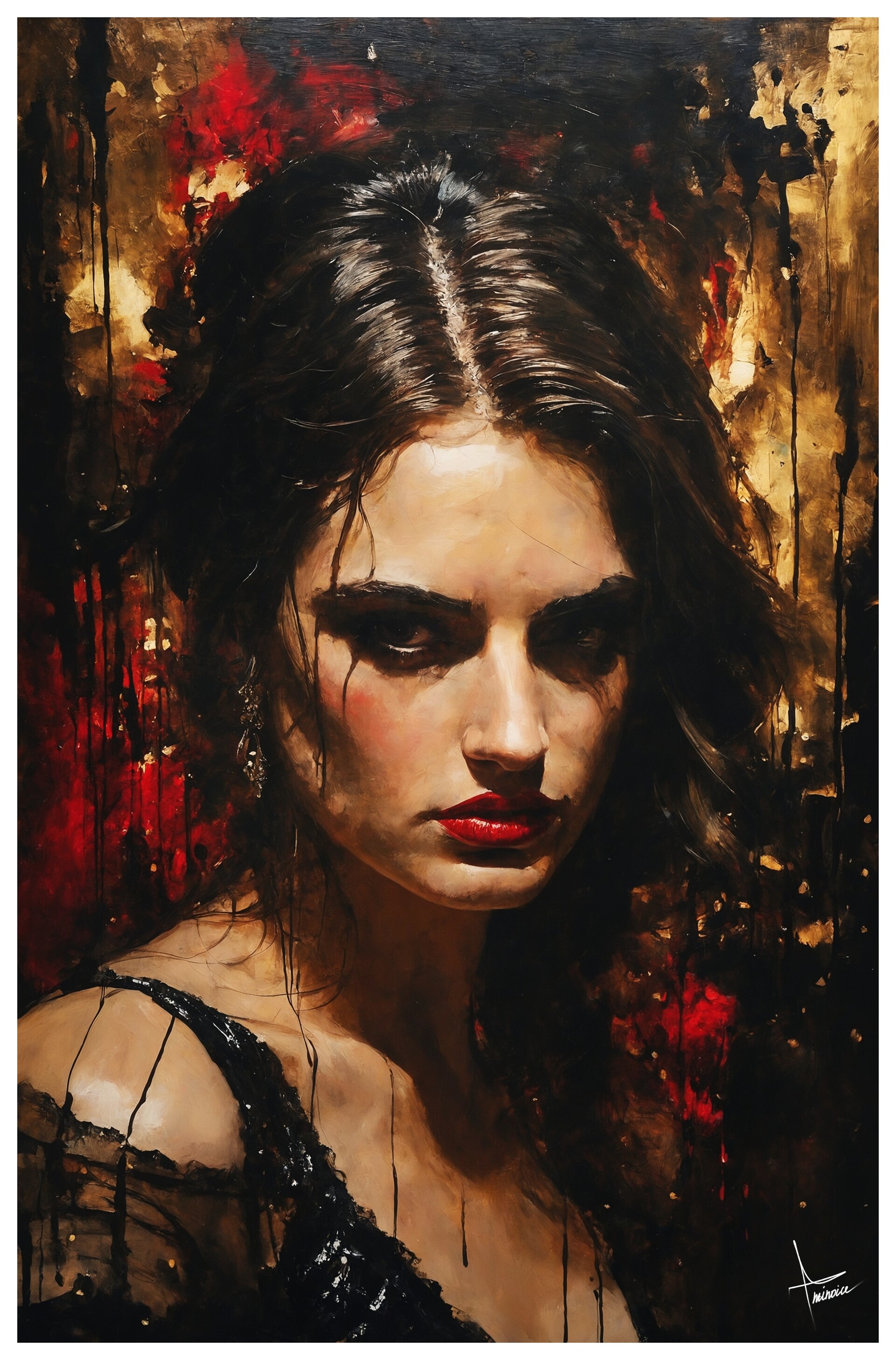 ArtStation - Antinoice / "Quiet red lips" _ 005