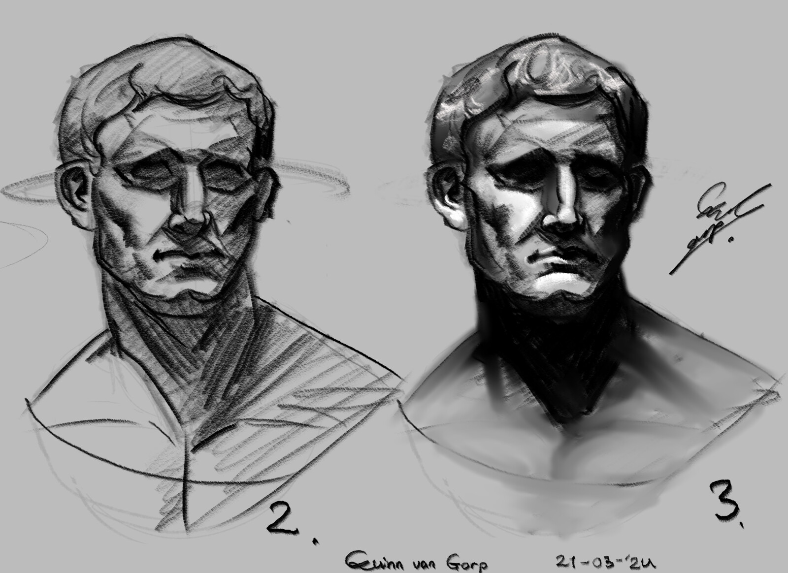 Quinn van Gorp - Head Study