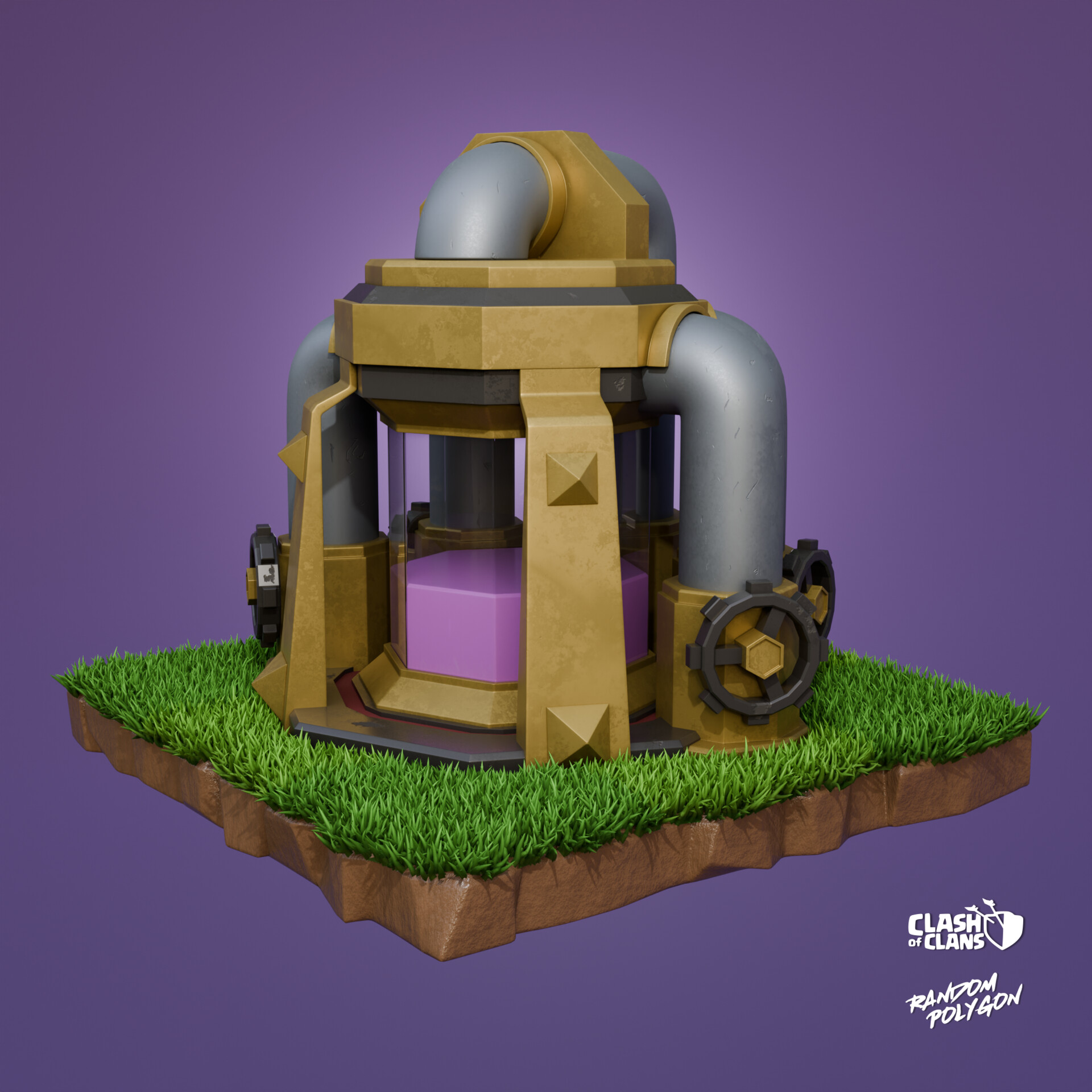 Random Polygon - Clash of Clans Elixir Collector Level 13