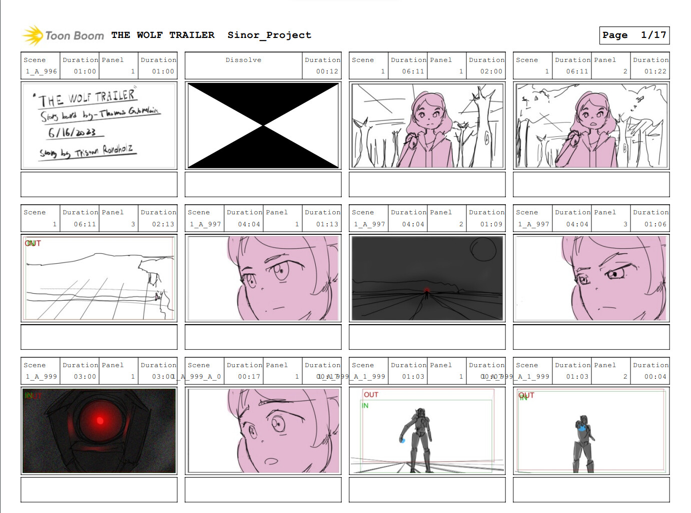 ArtStation - Trailer Storyboard