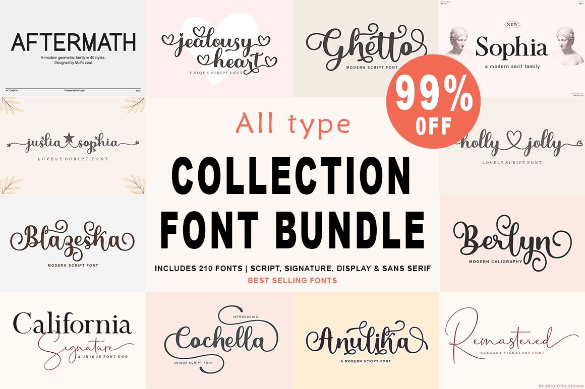 ArtStation - All Type Collection Font Bundle