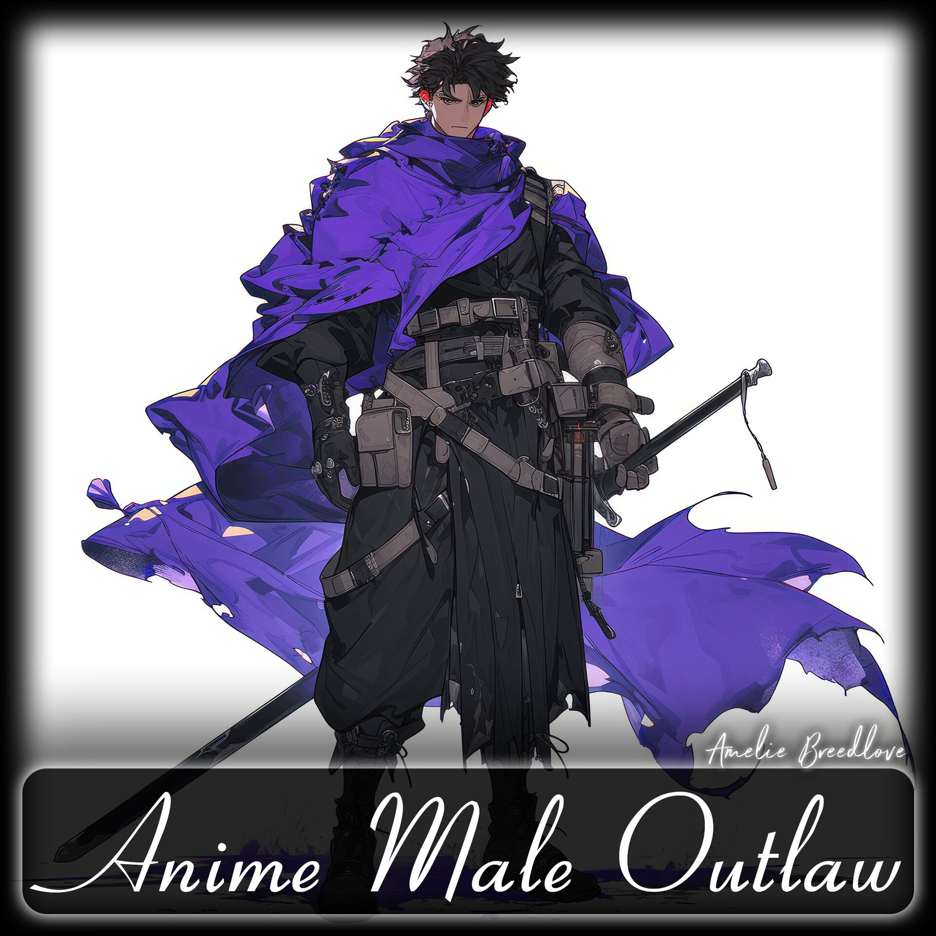 ArtStation - 200 Anime Male Outlaw (Full Body) Reference Pack | 4K | v.150