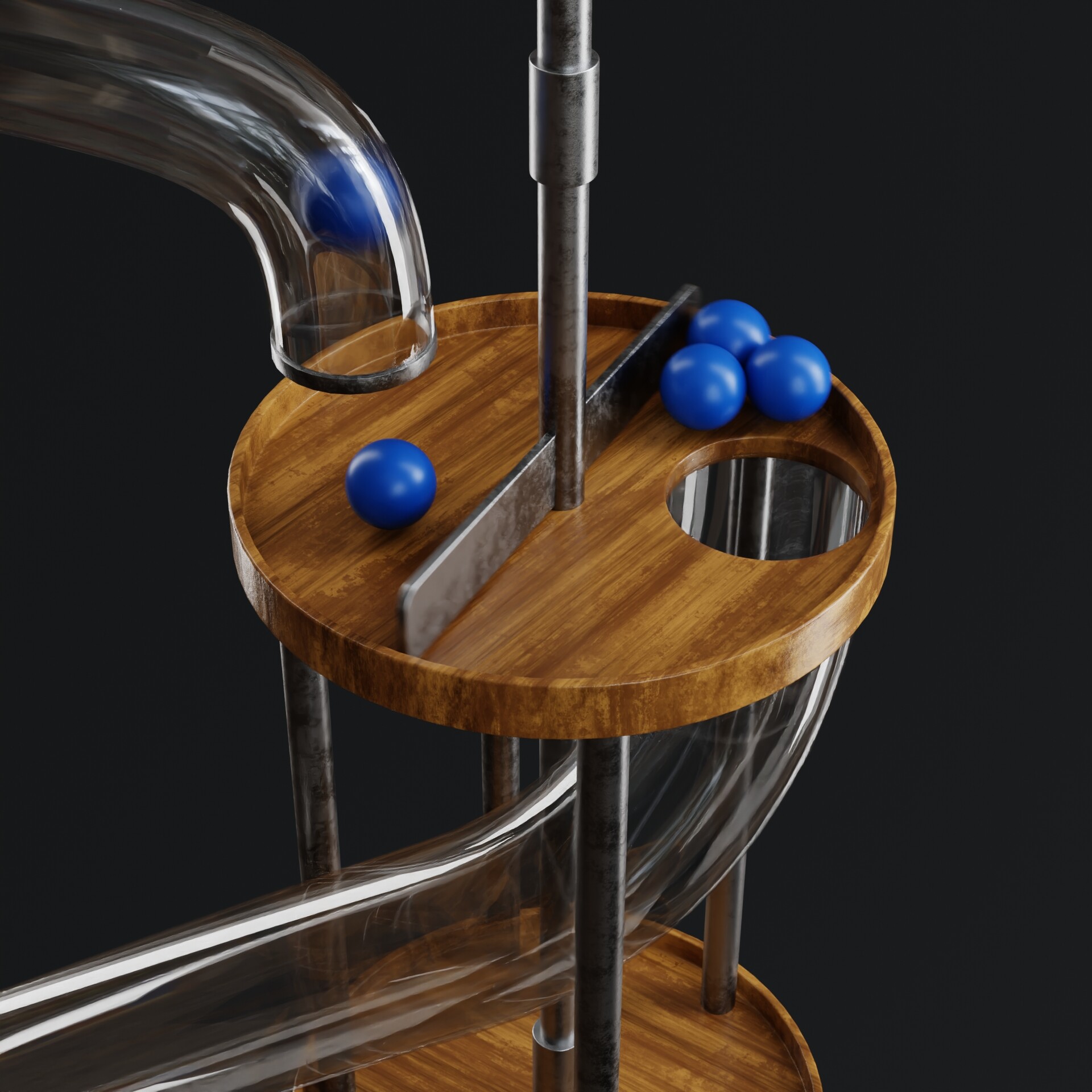 Ryan King - Ball Tube Slide - Satisfying Animation Loop (Blender Tutorial)