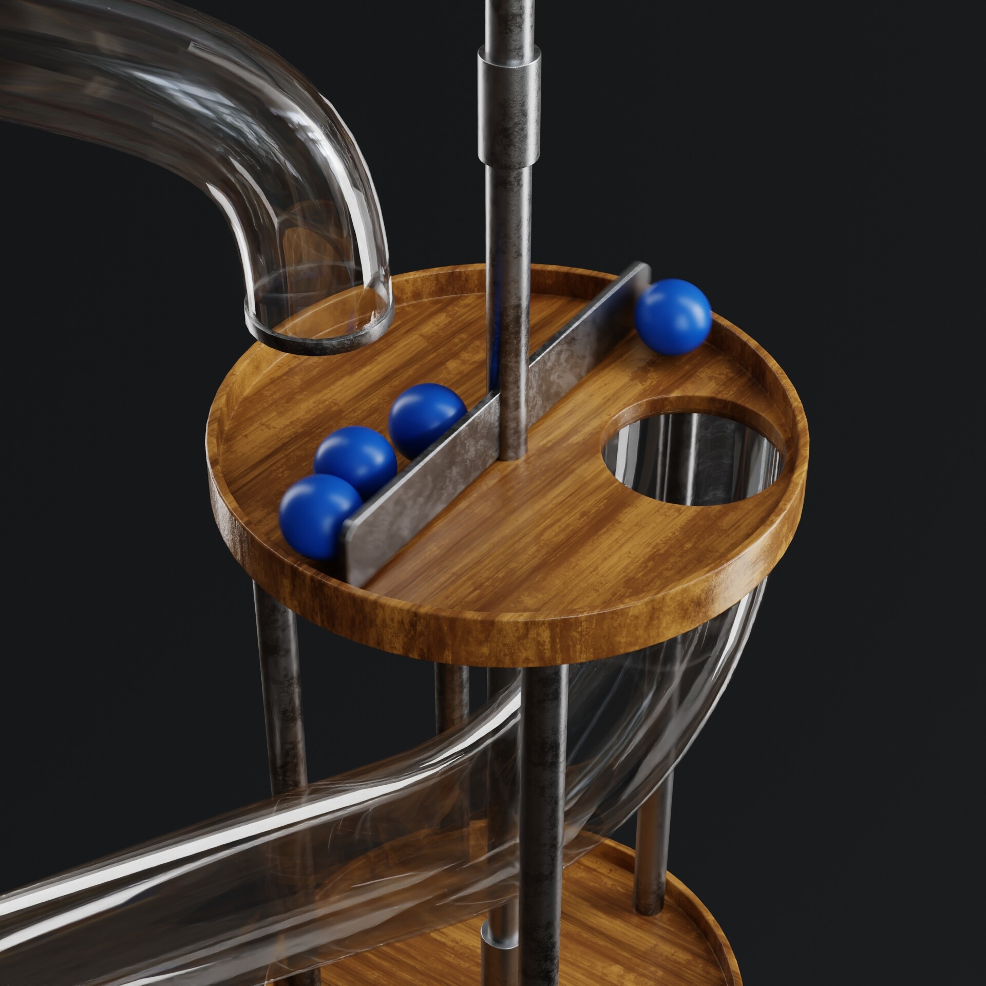 Ryan King - Ball Tube Slide - Satisfying Animation Loop (Blender Tutorial)