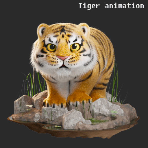Animated Tiger Gif Kitten Rain Tiger Kitty For Andsothestoryflowson