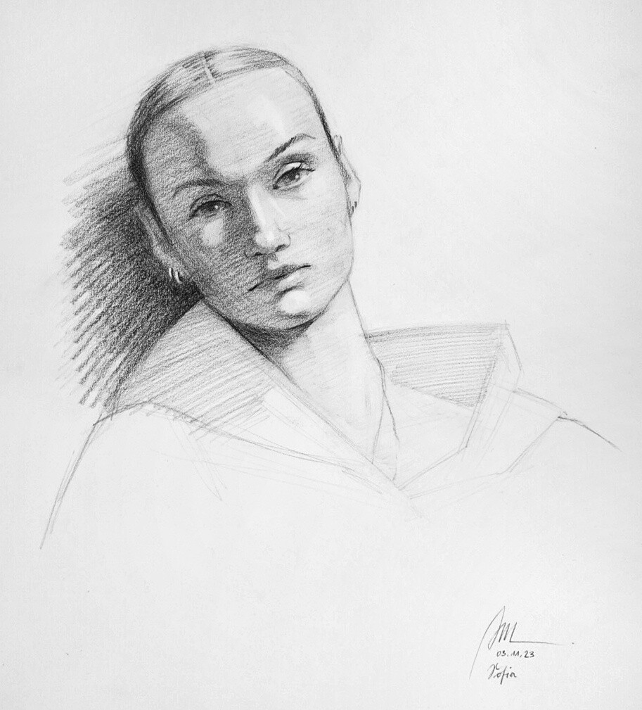 ArtStation - Sofia - Portrait from Life