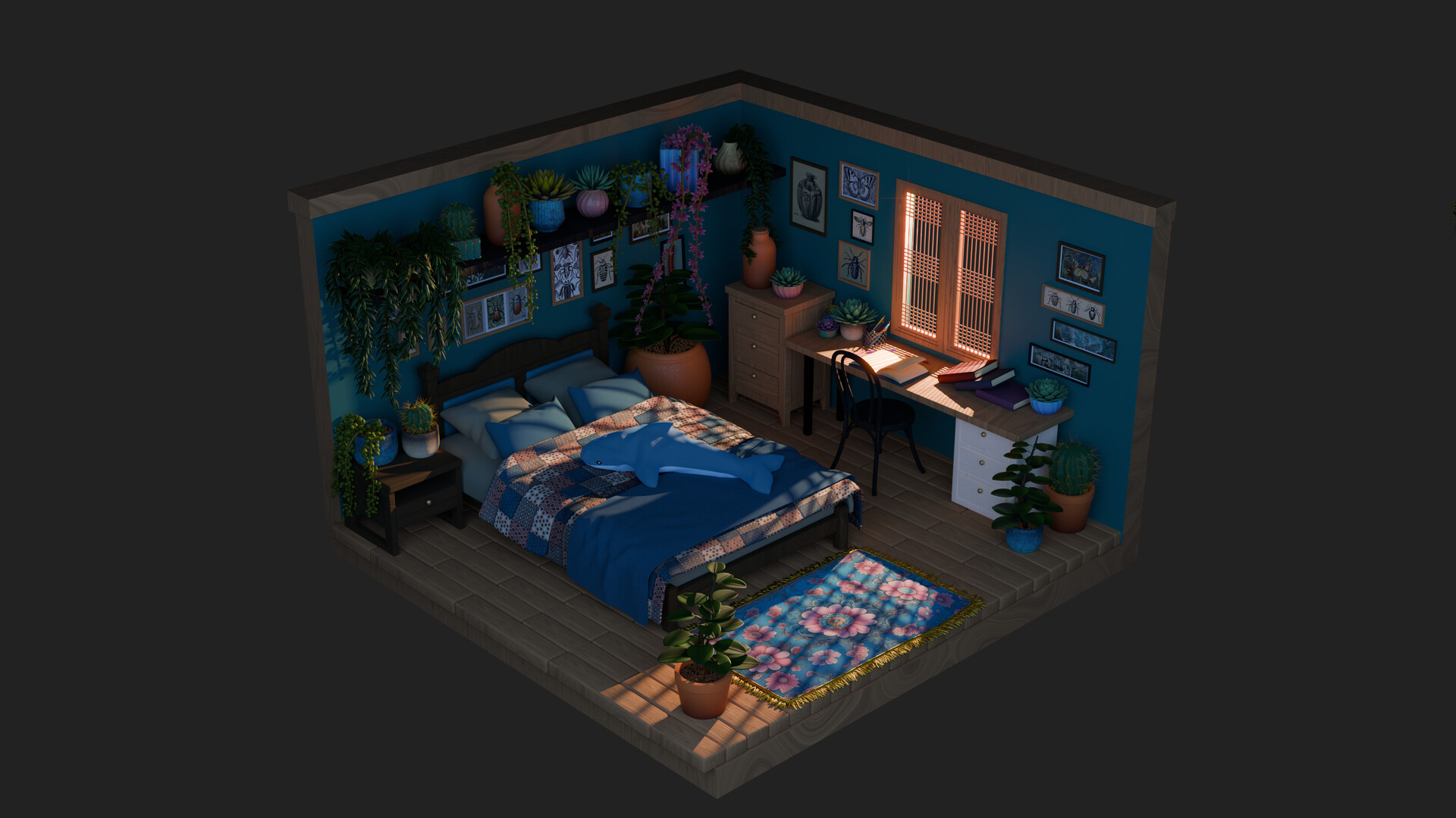 ArtStation - Boho Bedroom