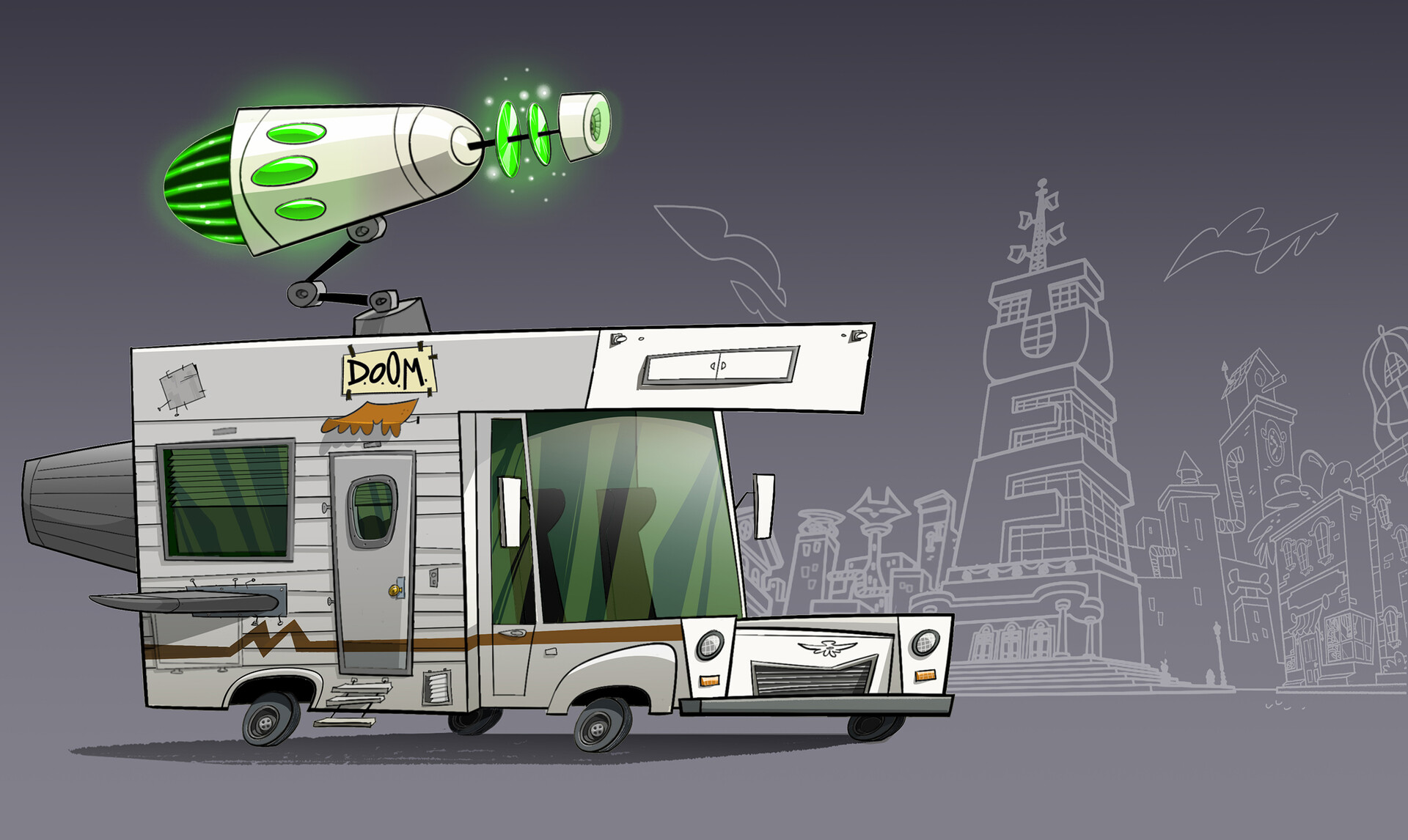 ArtStation - Tuff Puppy Doom Space RV