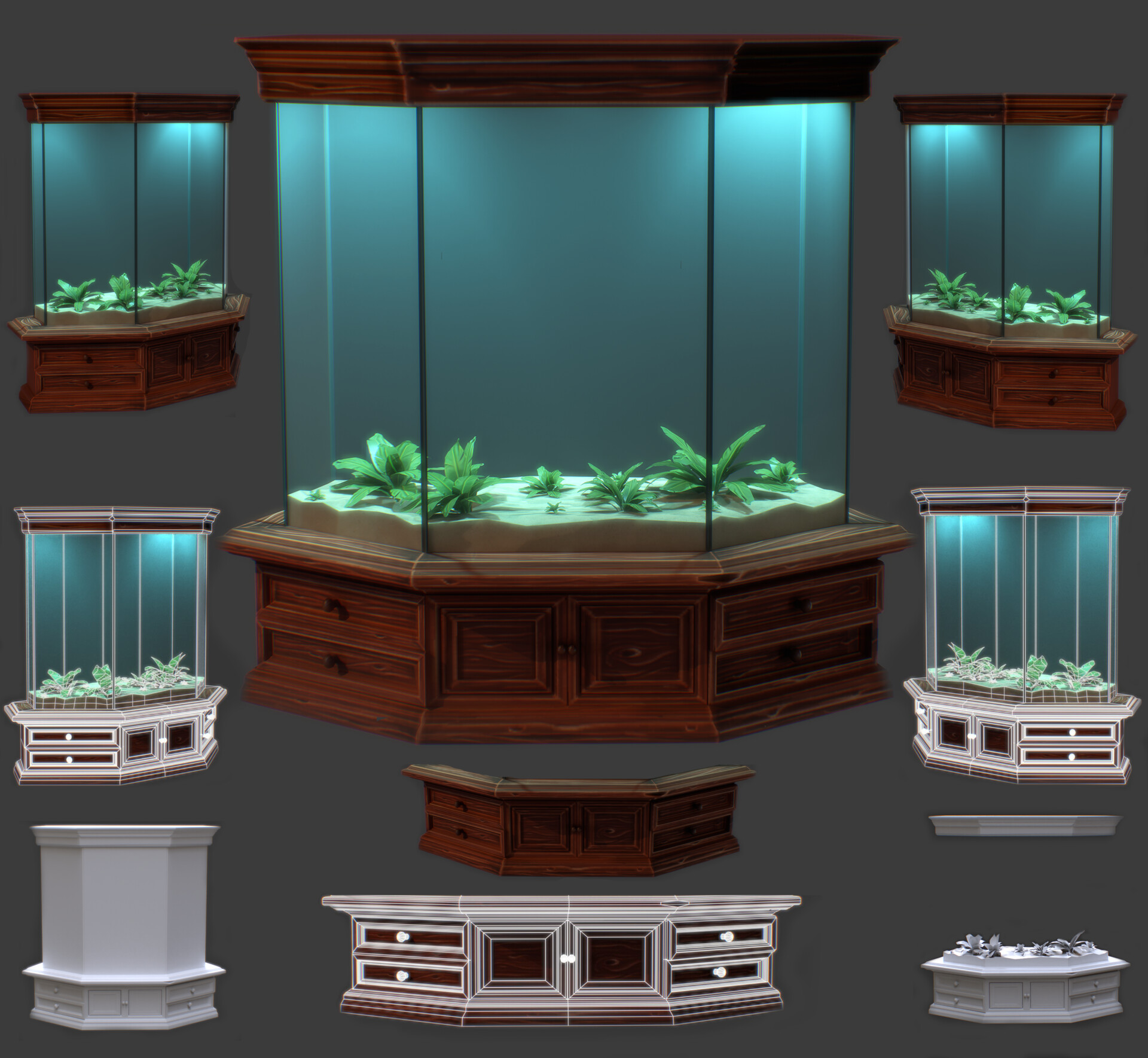 ArtStation - stylized aquarium