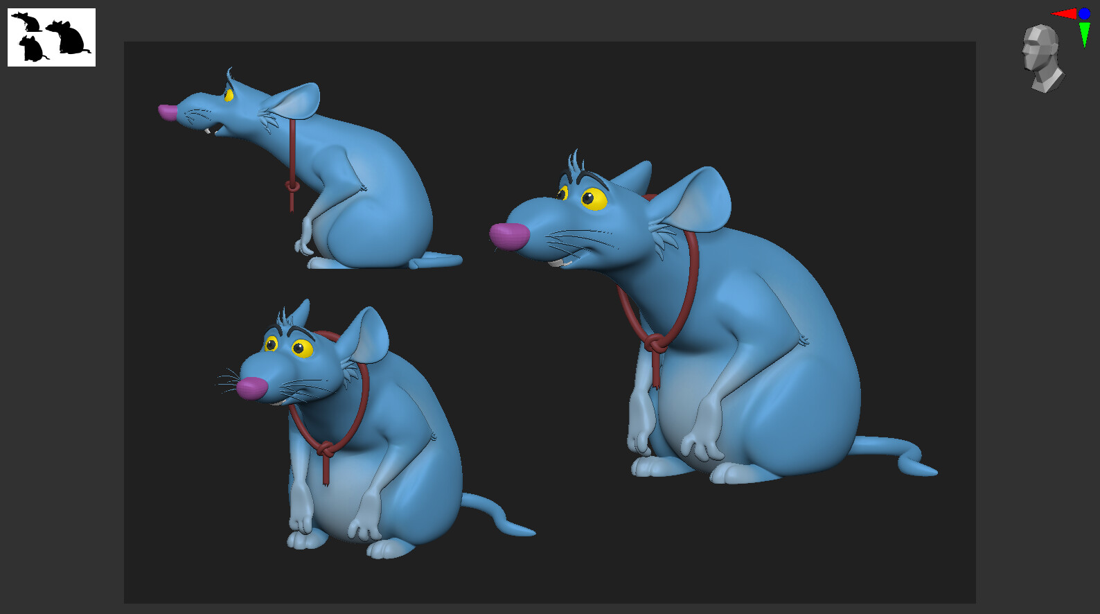 ArtStation - Mouse Sculpt Study