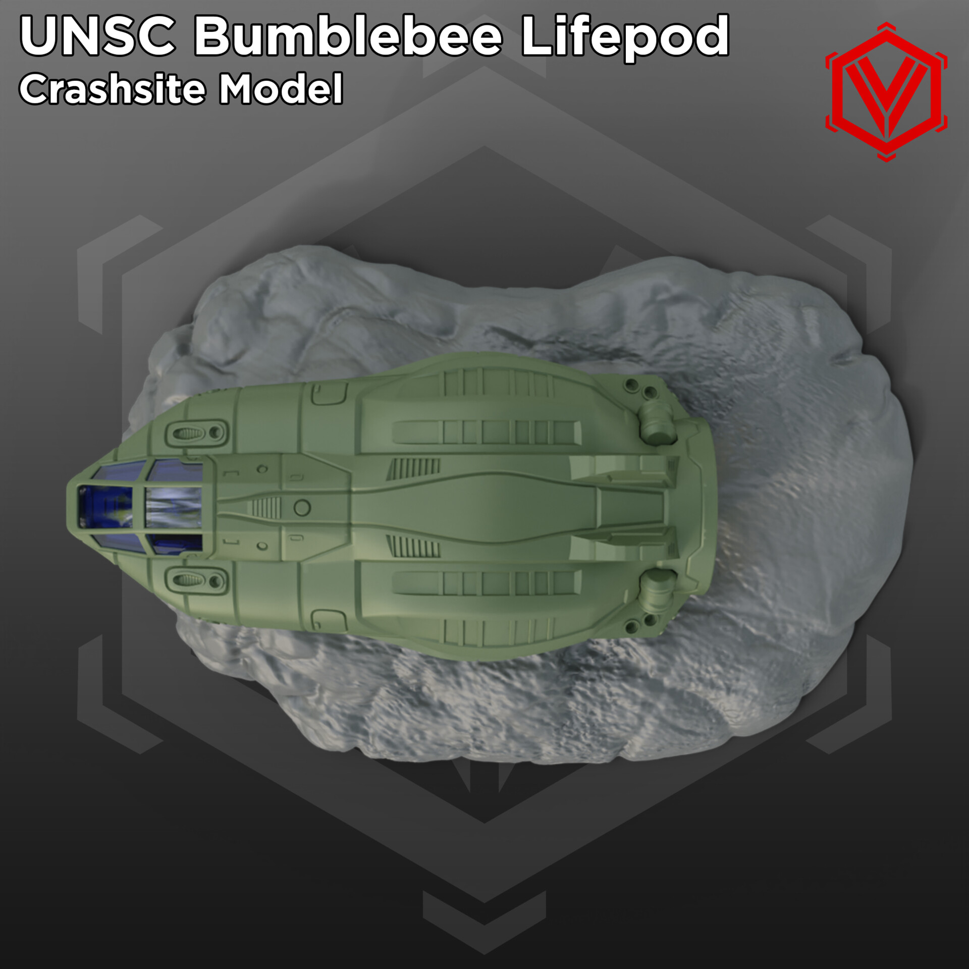 Vincent Colborn - Bumblebee Lifepod - Halo Miniature Fan Project