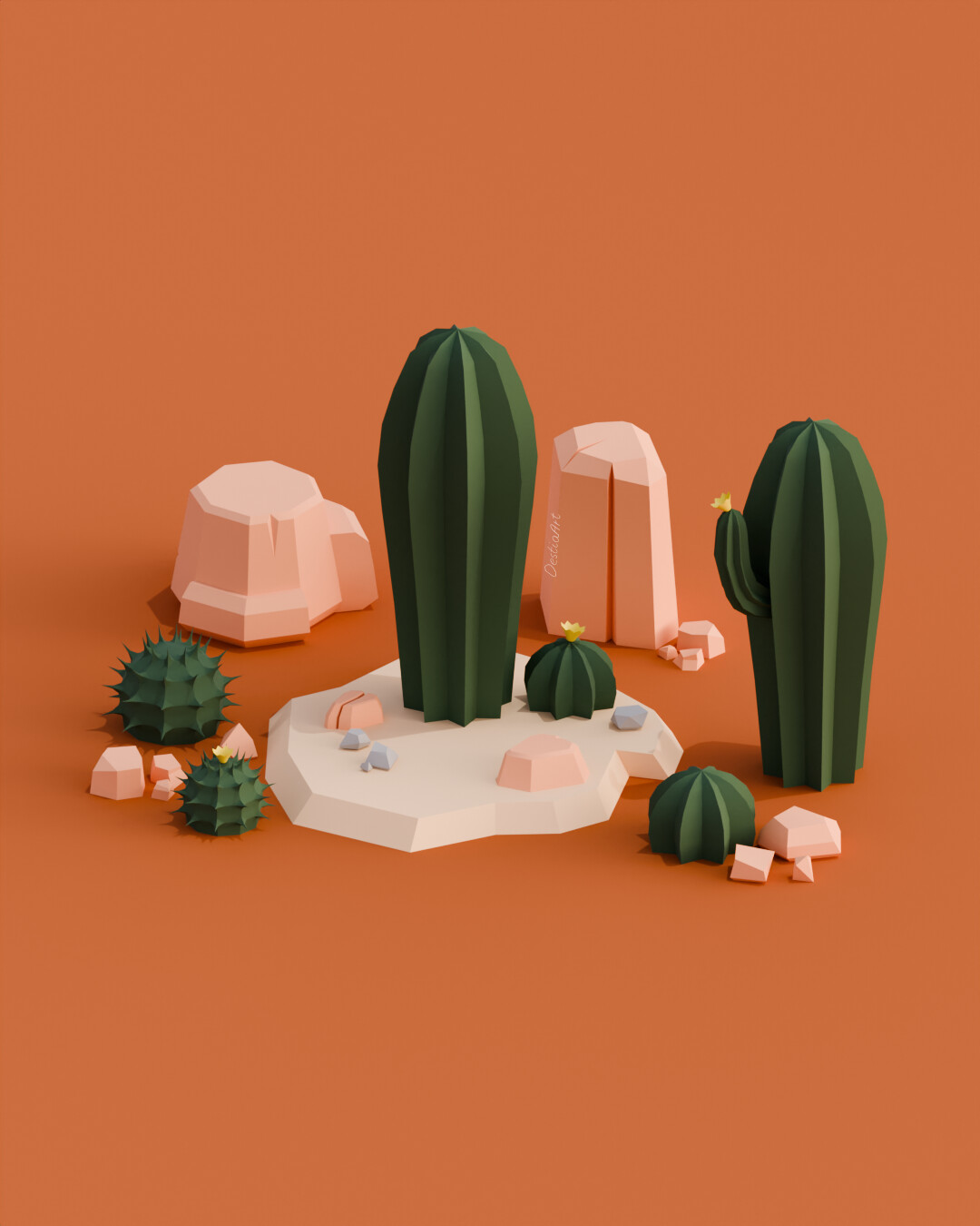 ArtStation - 3D Desert Scene 2