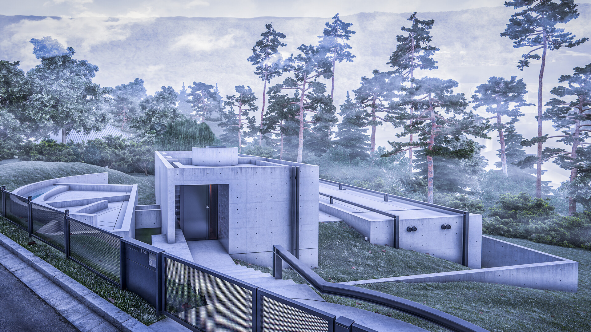 Florian Berg - Koshino House I Tadao Ando I B.A. I VIrtual Design I ...