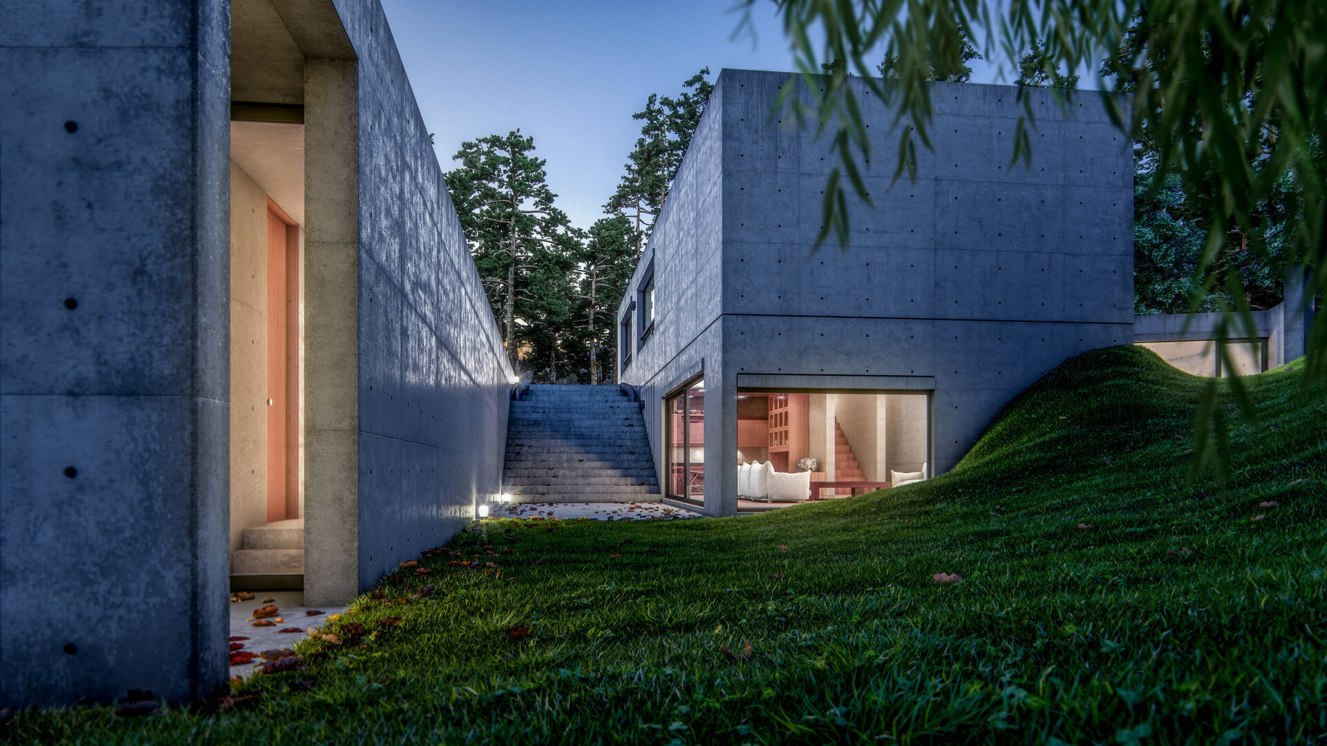 Florian Berg - Koshino House I Tadao Ando I B.A. I VIrtual Design I ...