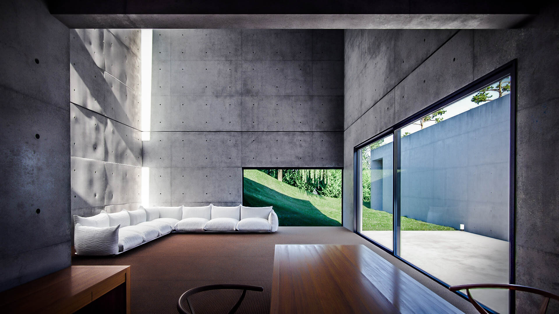 Florian Berg - Koshino House I Tadao Ando I B.A. I VIrtual Design I ...