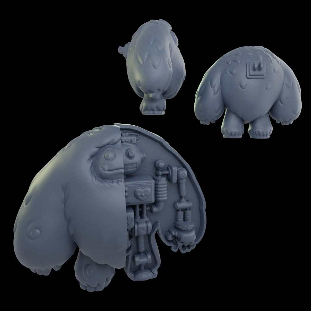 Alain Viesca Arts - Yeti Sculpts for Abominable Toys