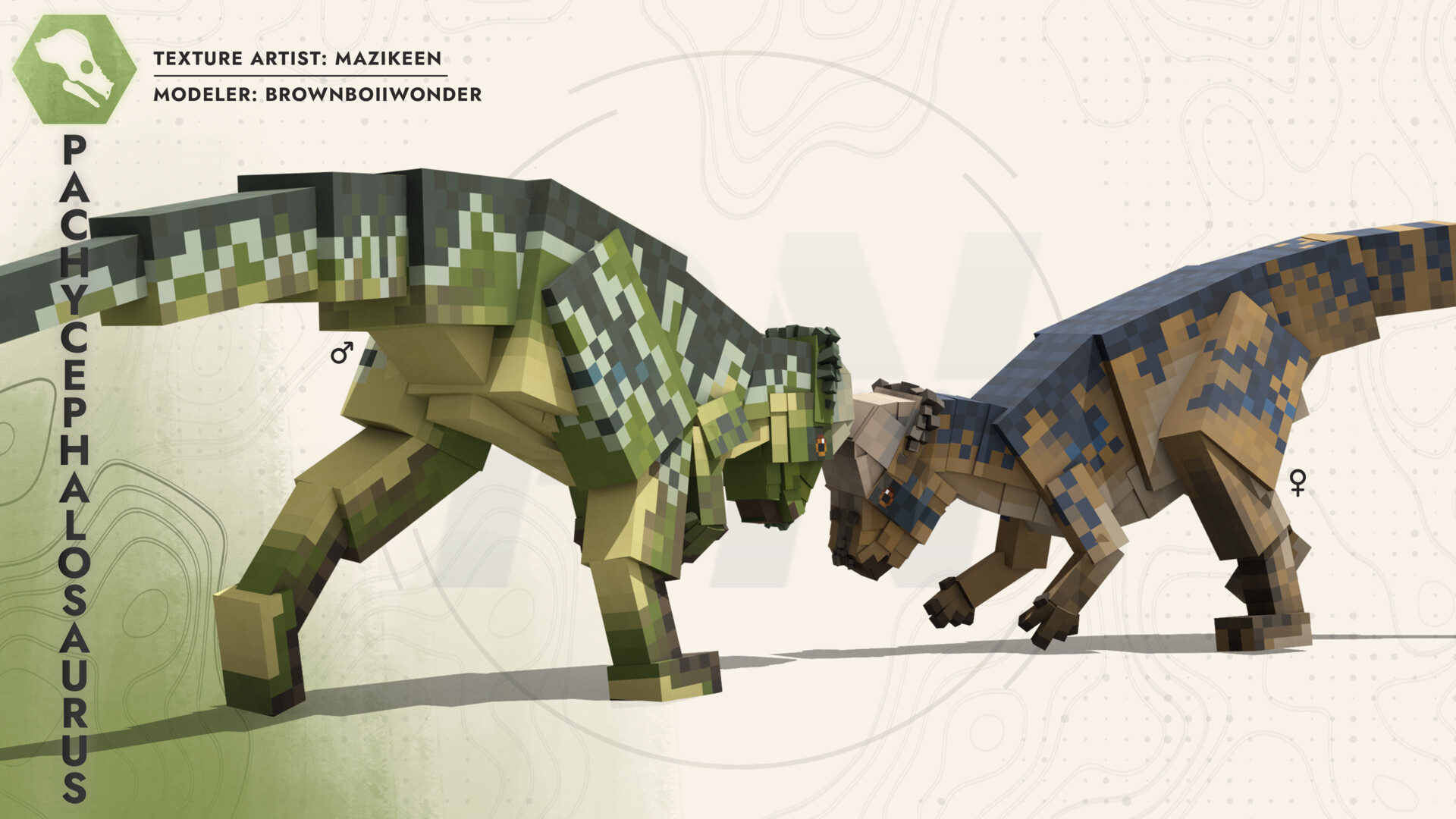 ArtStation - PROJECT: NUBLAR // Pachycephalosaurus