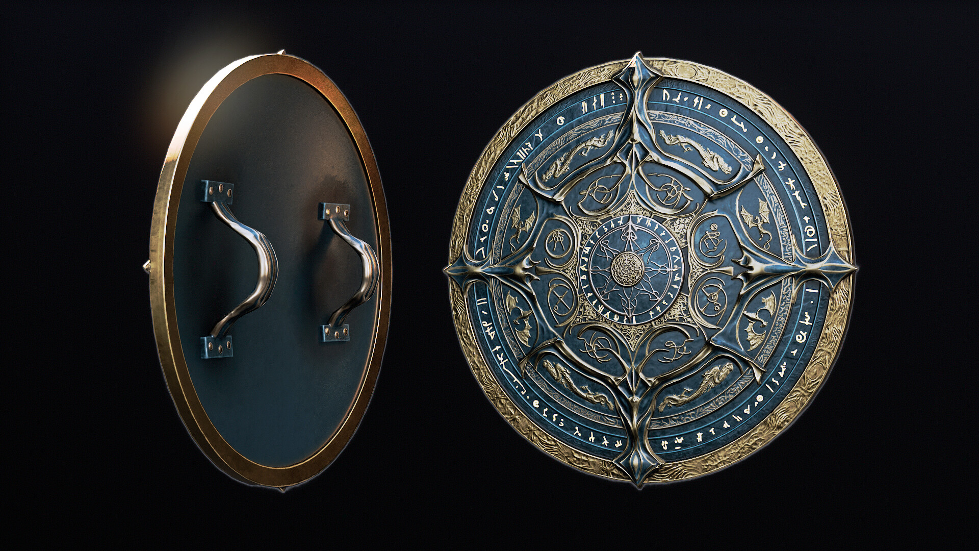 ArtStation - Gold Shield