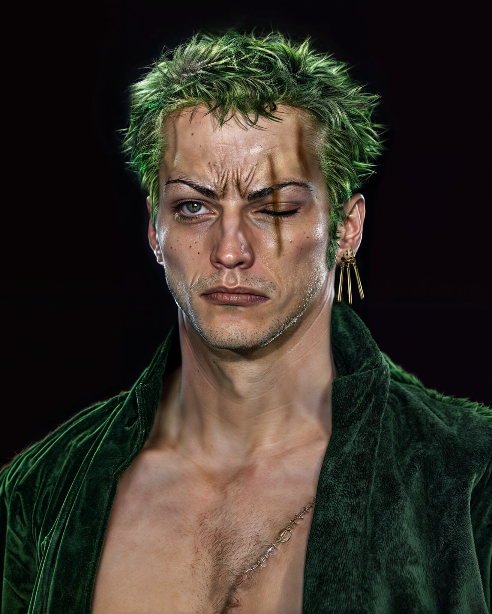 ArtStation - Roronoa Zoro realistic portrait