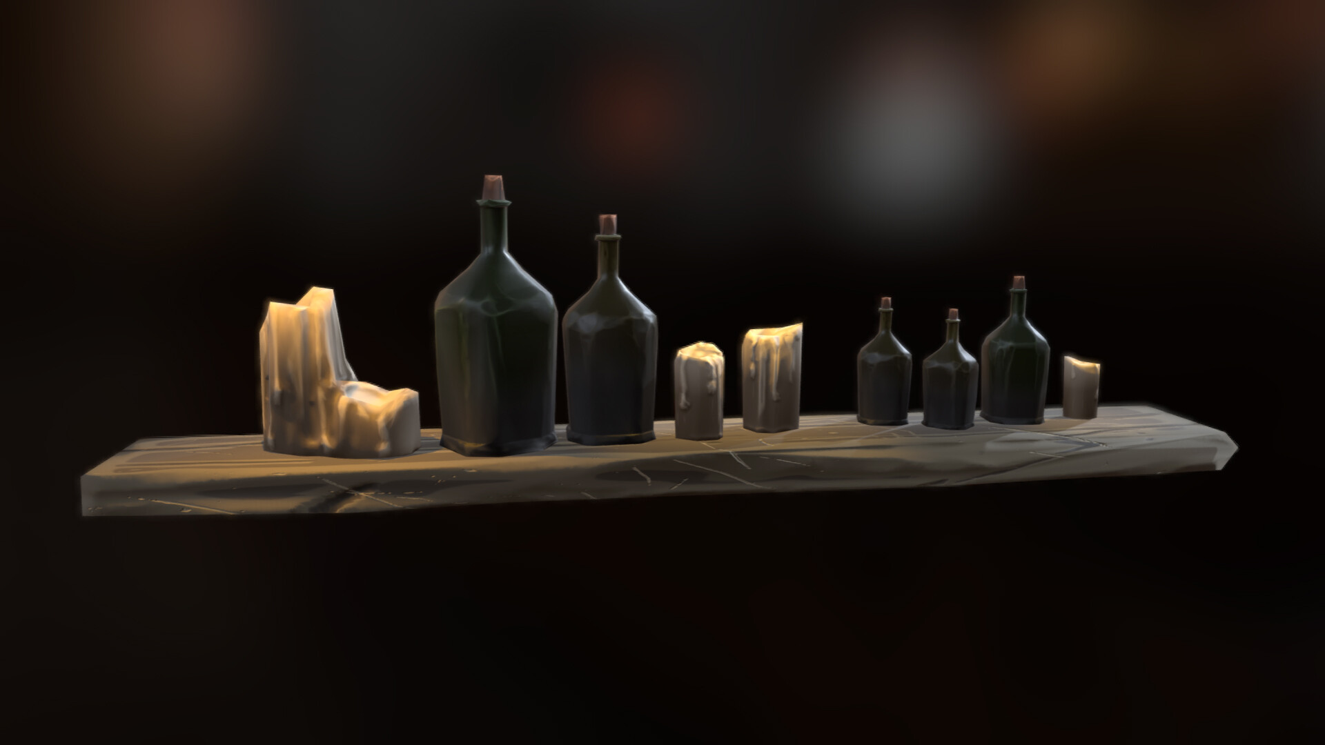Rita Puhakka - Portfolio website - Tavern Bottles and Candles ...