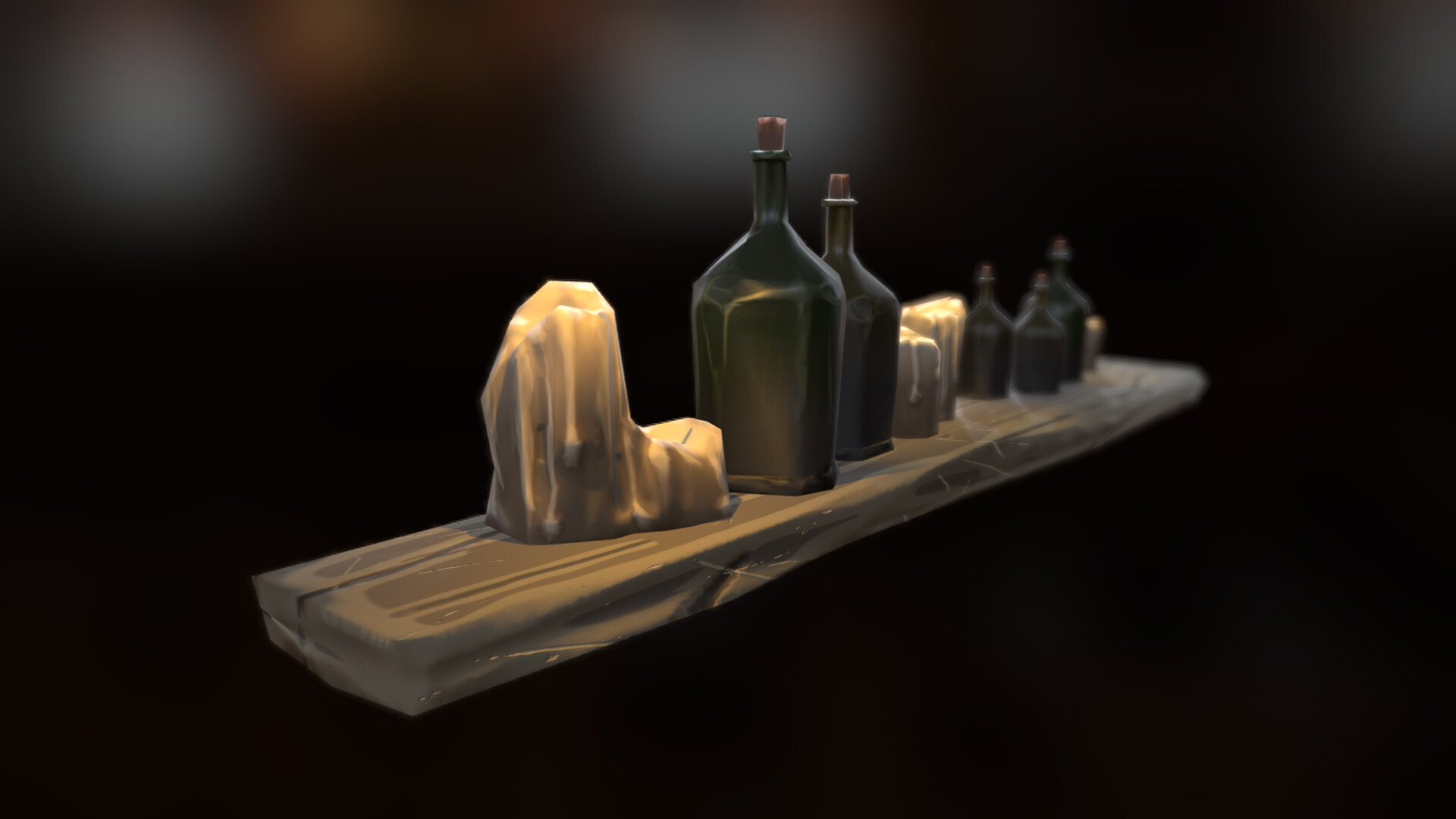 Rita Puhakka - Portfolio website - Tavern Bottles and Candles ...