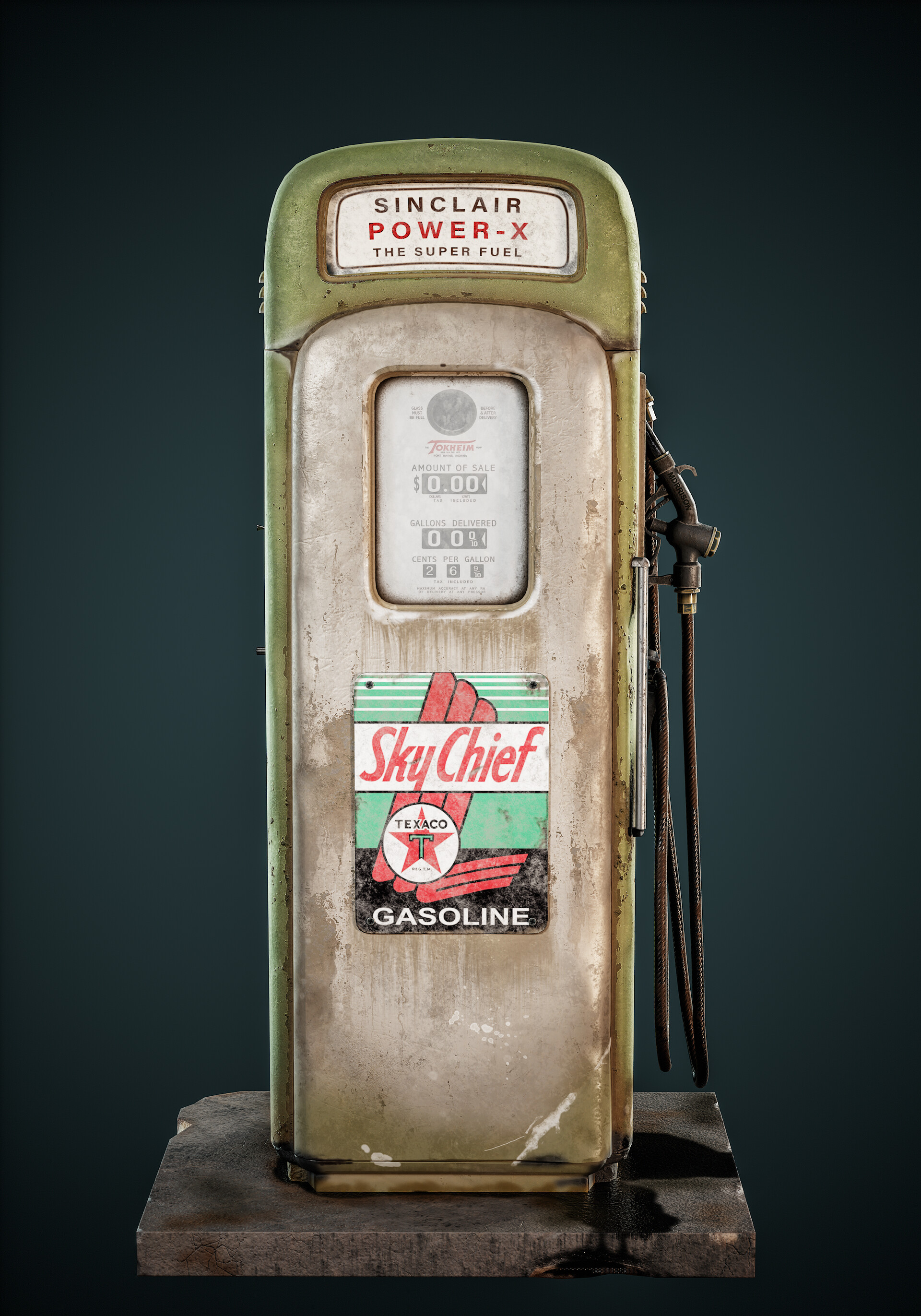 ArtStation - Vintage old gas pump