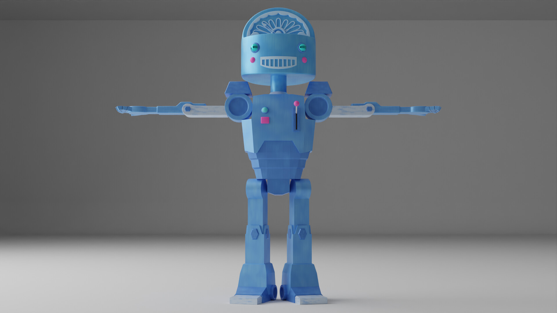 ArtStation - Blue Robot Character