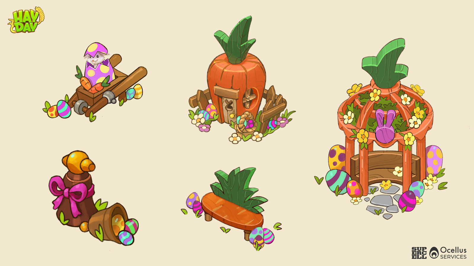 Ocellus - SERVICES - Hay Day - Easter Event