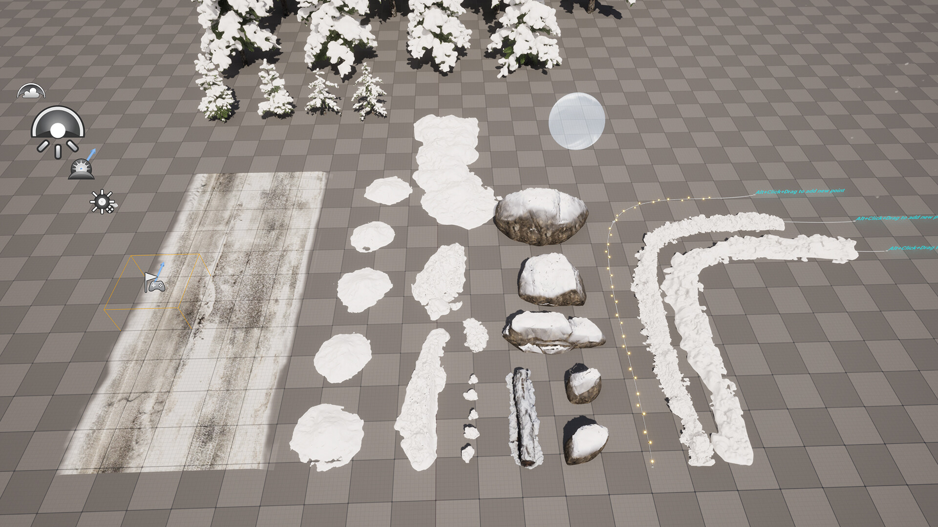 MODULUS Studio - Modular Snowy Landscape / UE5.3