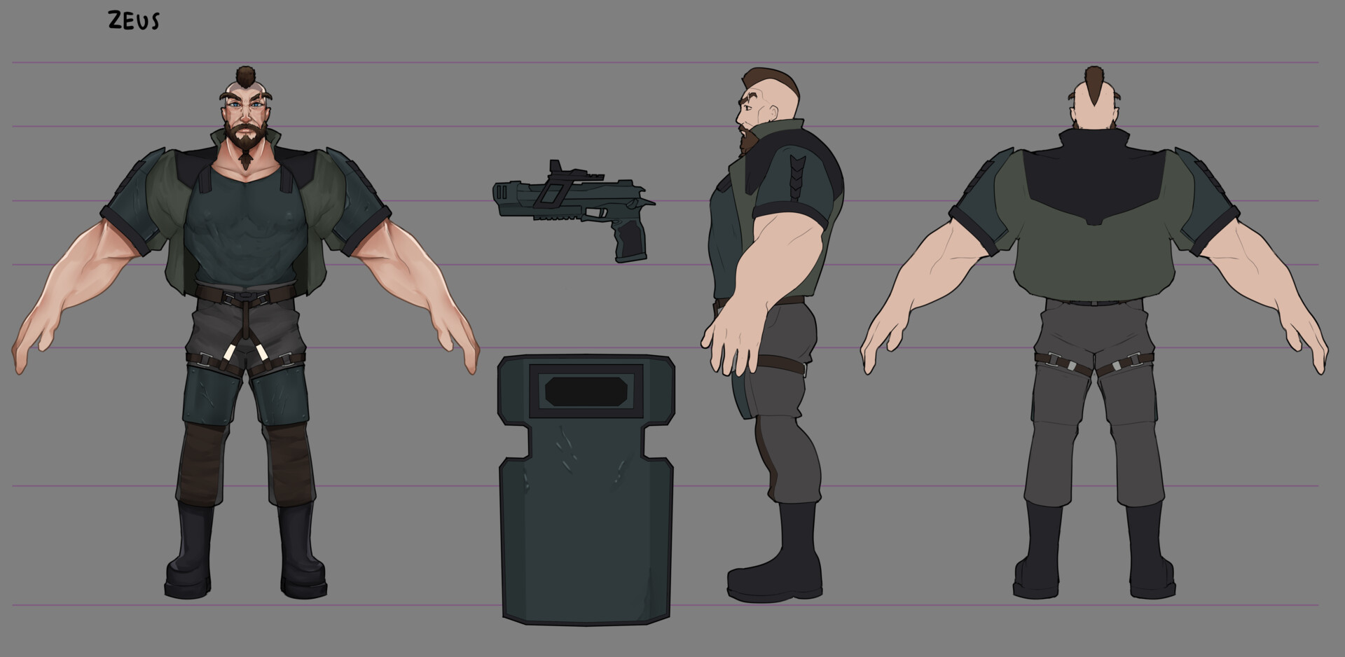 ArtStation - Character Design : Zeus