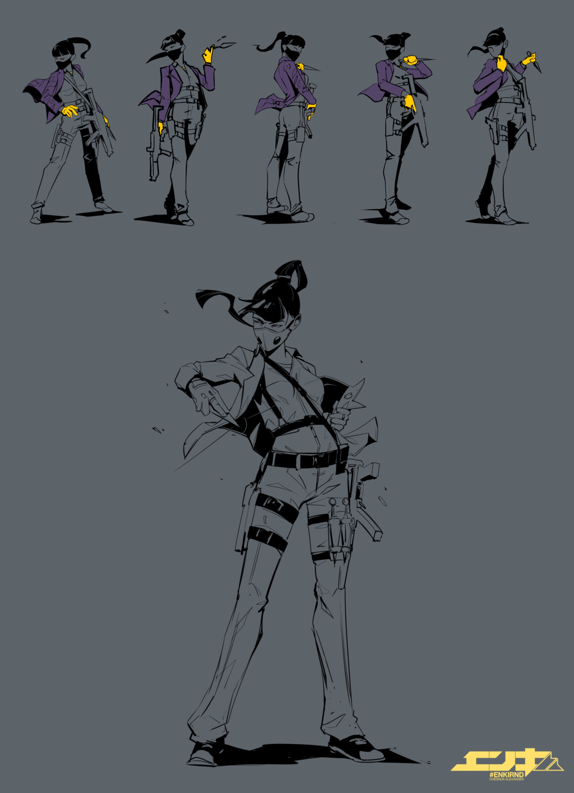 Alexander Chesnok - R6 Siege x Valorant Fanart - Azami