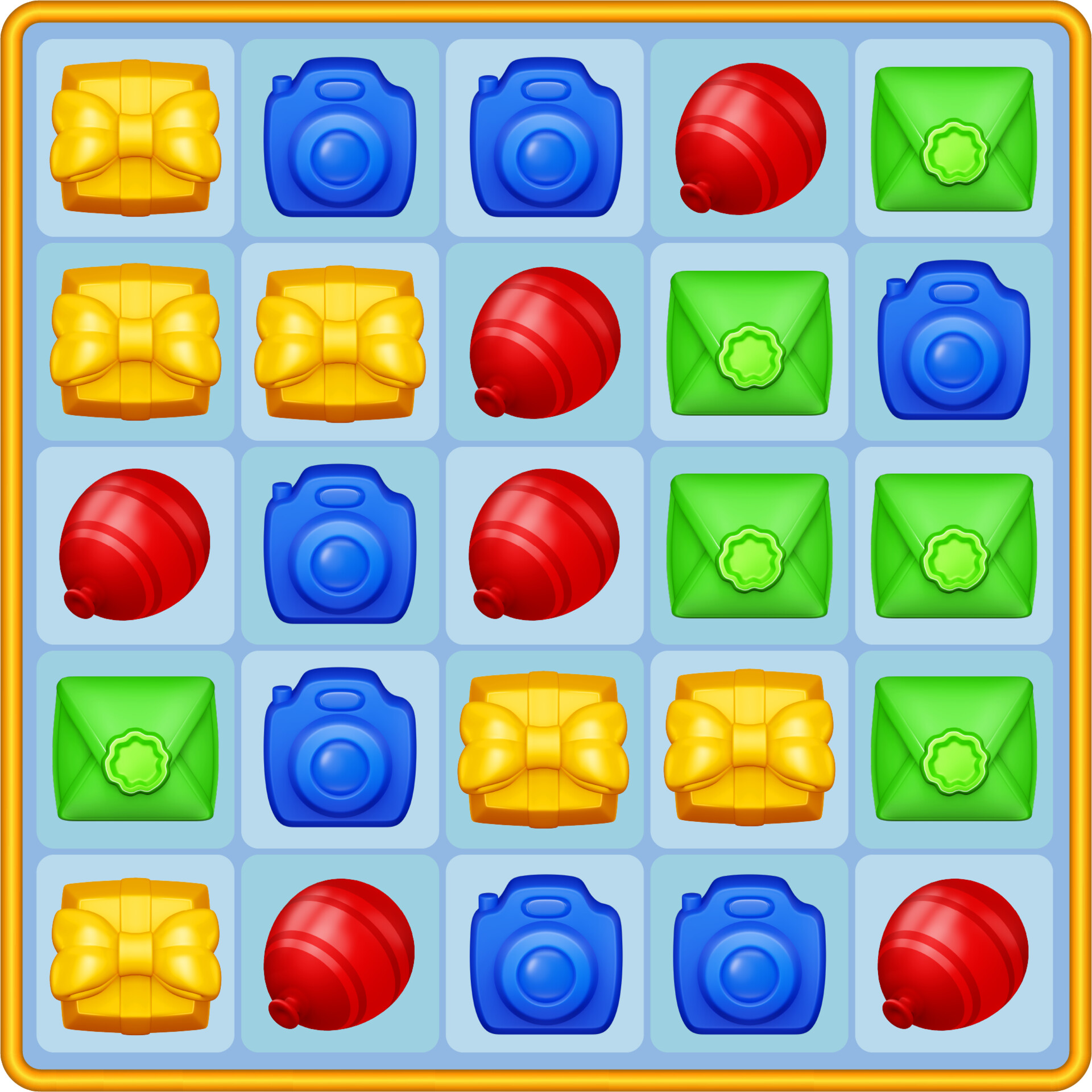 ArtStation - Birthday Match Casual Game Tiles