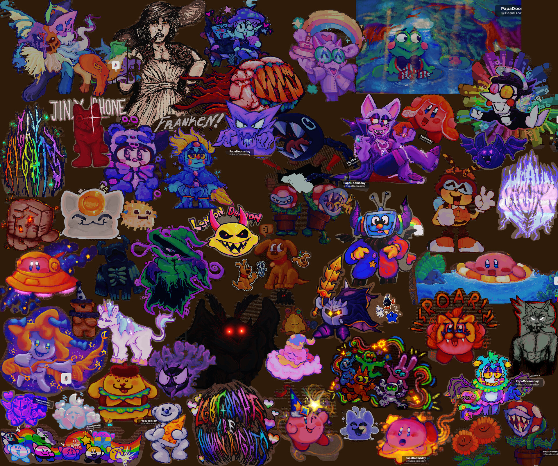 ArtStation - A compilation of spraypaint doodles!