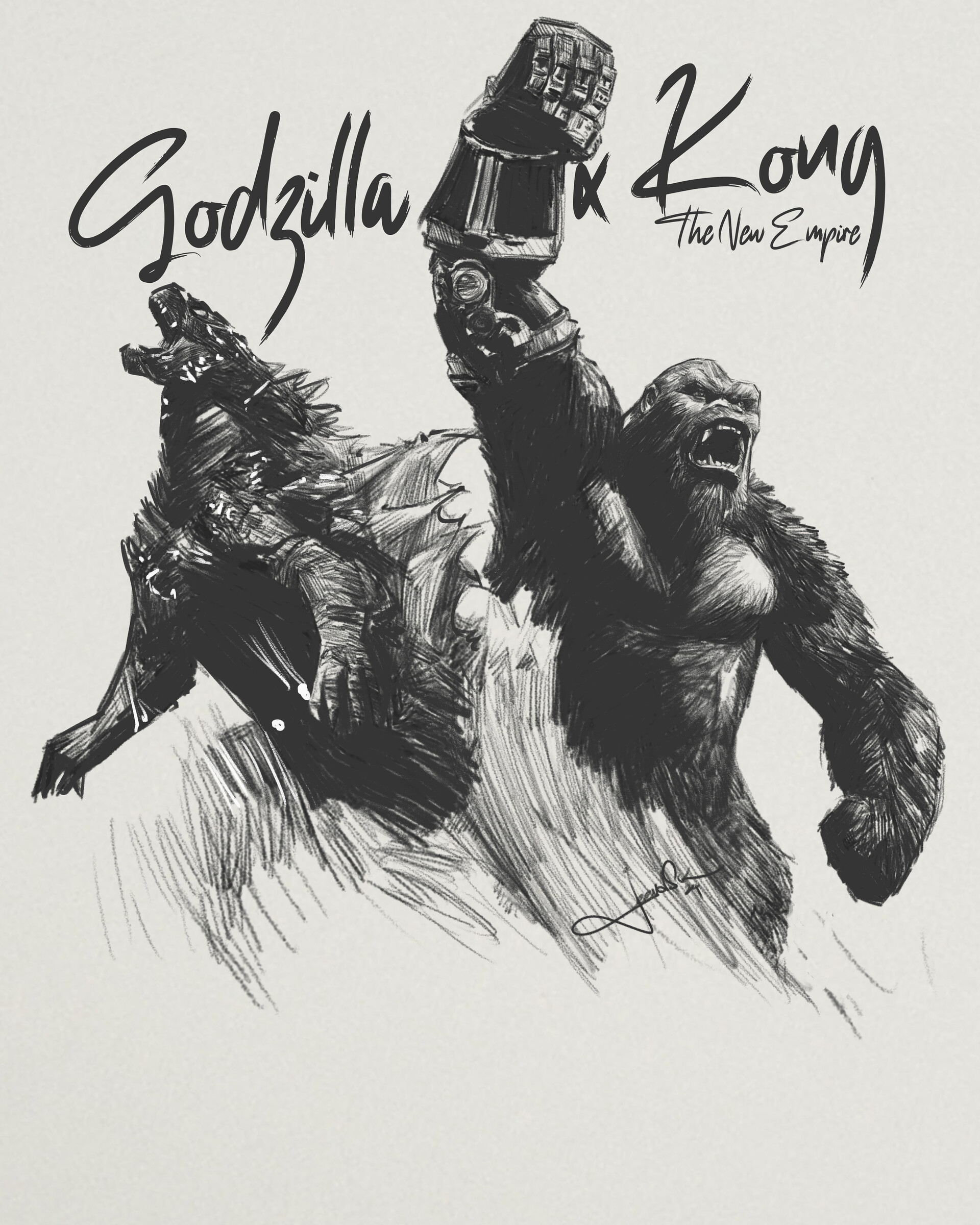 Godzilla 2024 Sketch