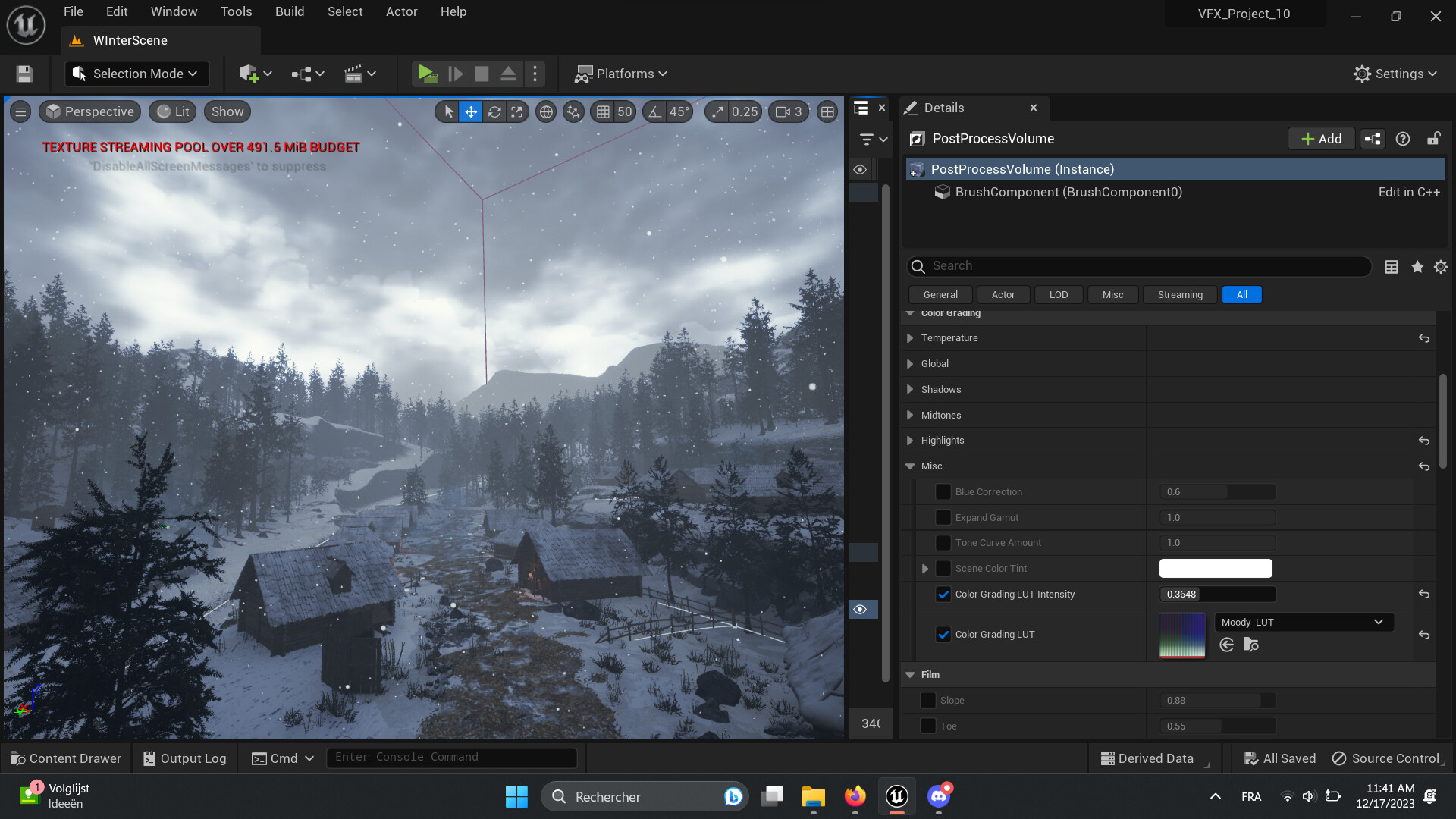 Sara Longo - Mountain Village VFX (Niagara System)
