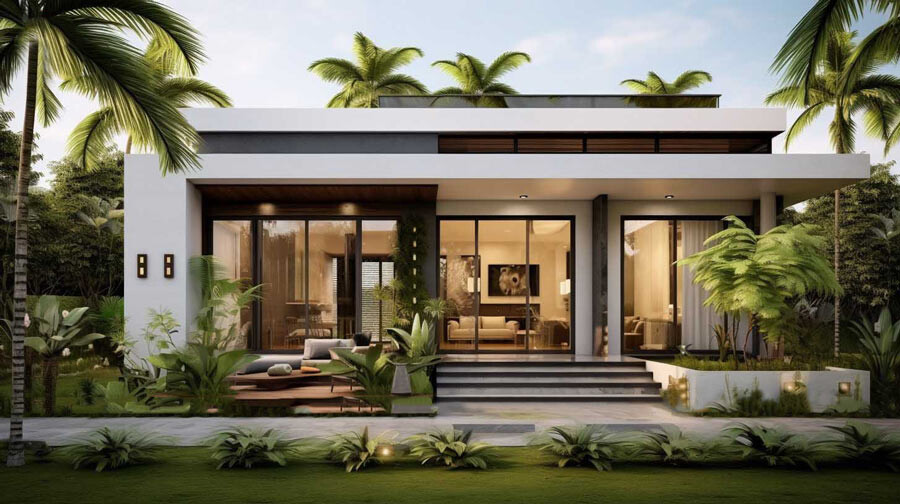 NEOHouse Architecture - Những mẫu nhà cấp 4 mái bằng đẹp độc đáo 2024