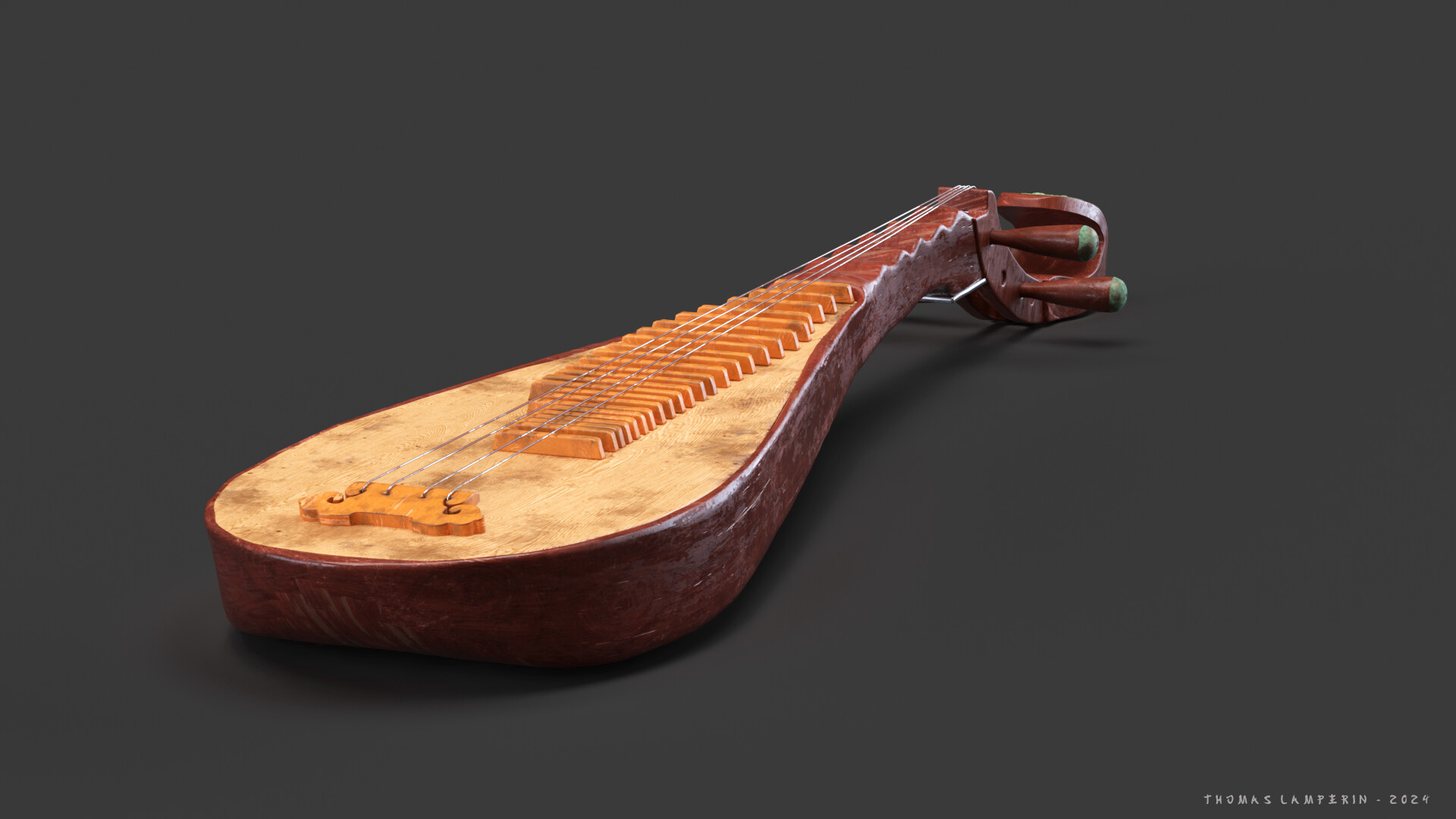 ArtStation - Đàn tỳ bà - vietnamese instrument