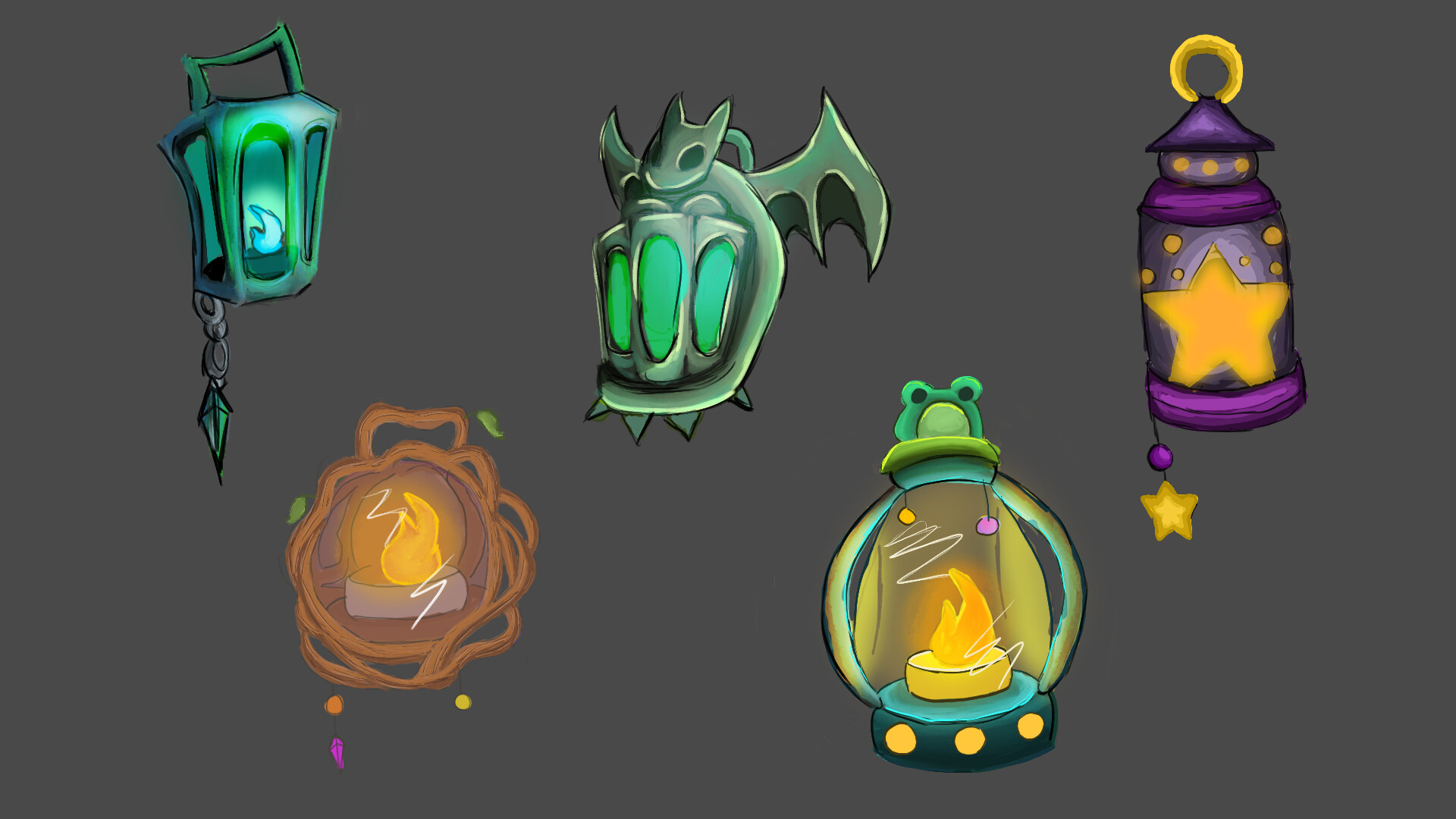 ArtStation - Lantern props