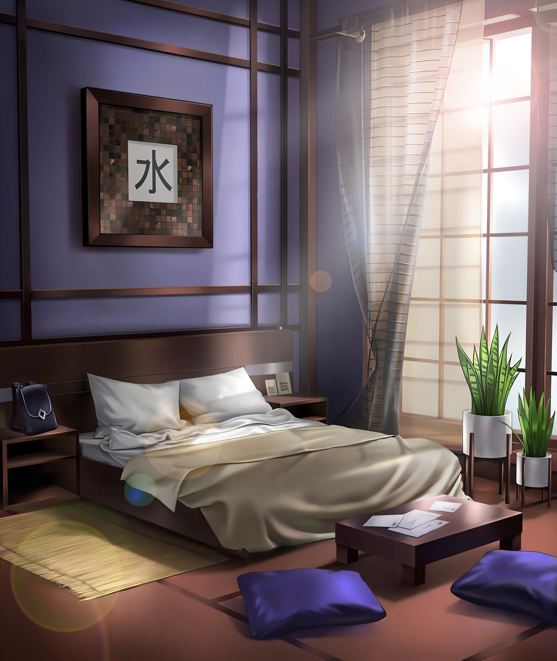 ArtStation - A bedroom for the main character
