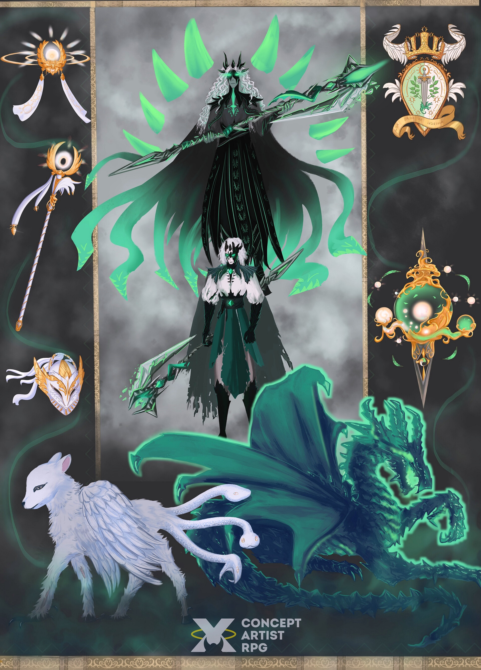 ArtStation - Concept Artist RPG concept sheet