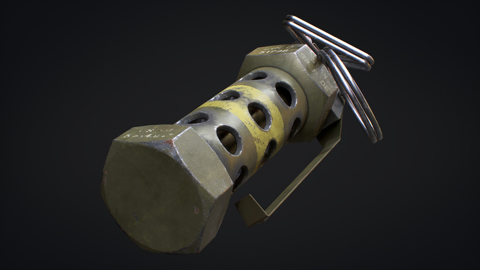 IchiroSuzuki - Game Ready Asset | M84 Stun Grenade
