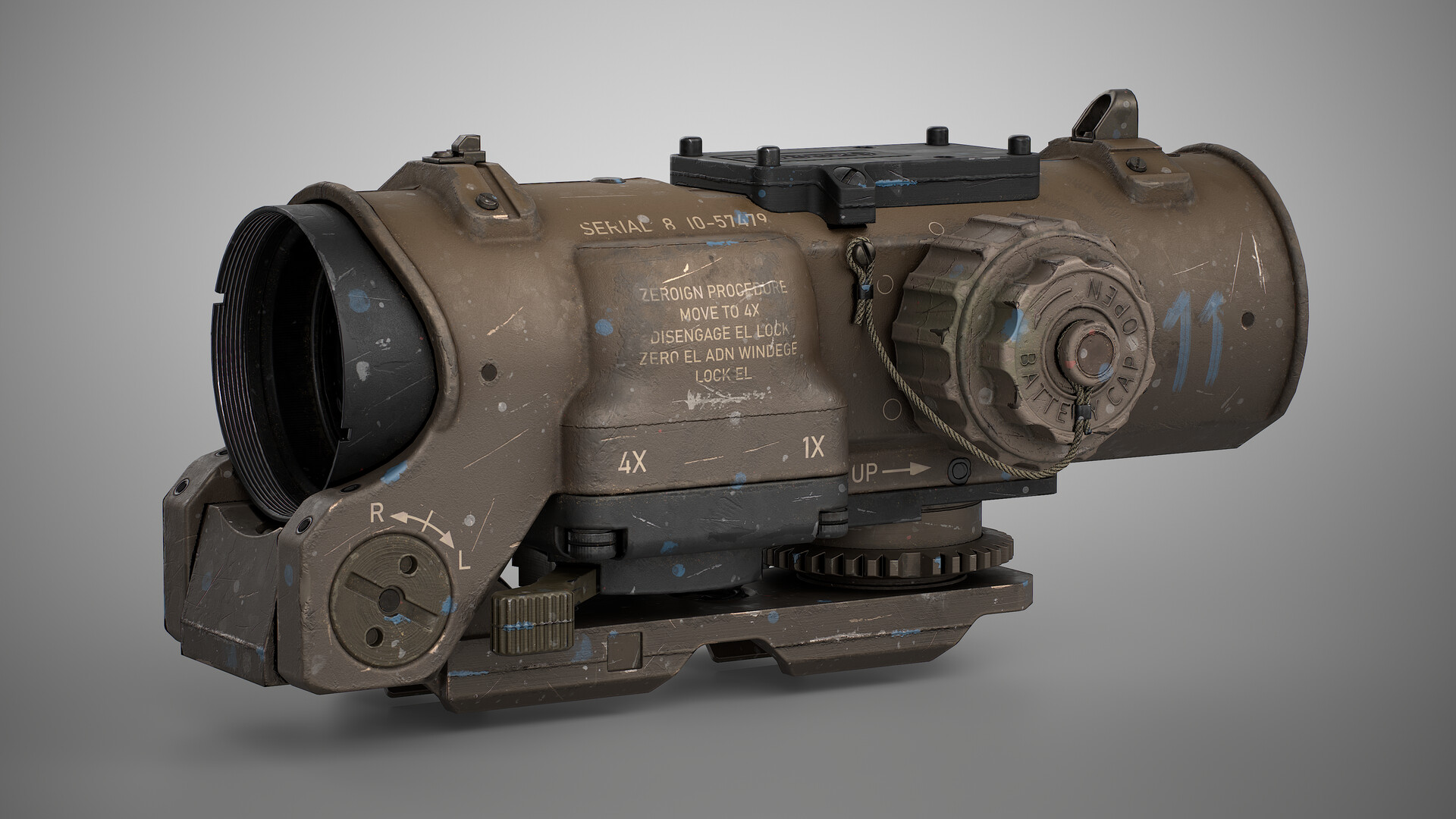 ArtStation - 4x elcan optical sight